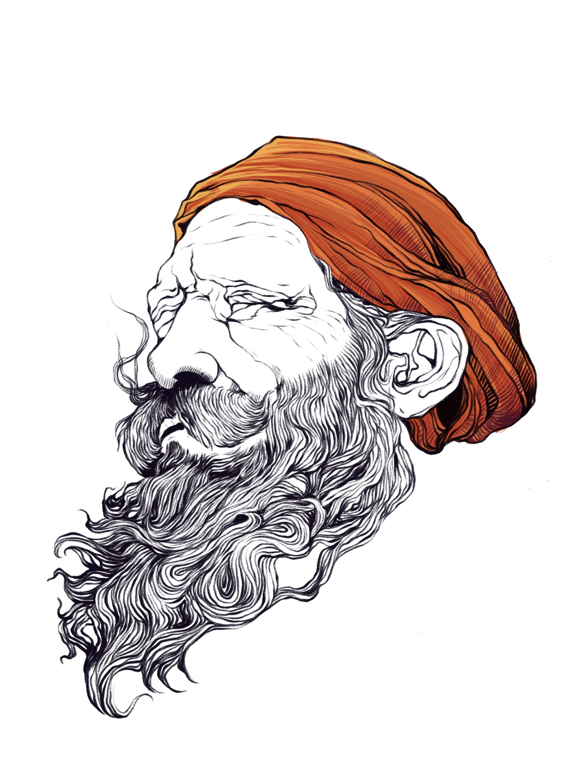 ArtStation - Face of Indian baba