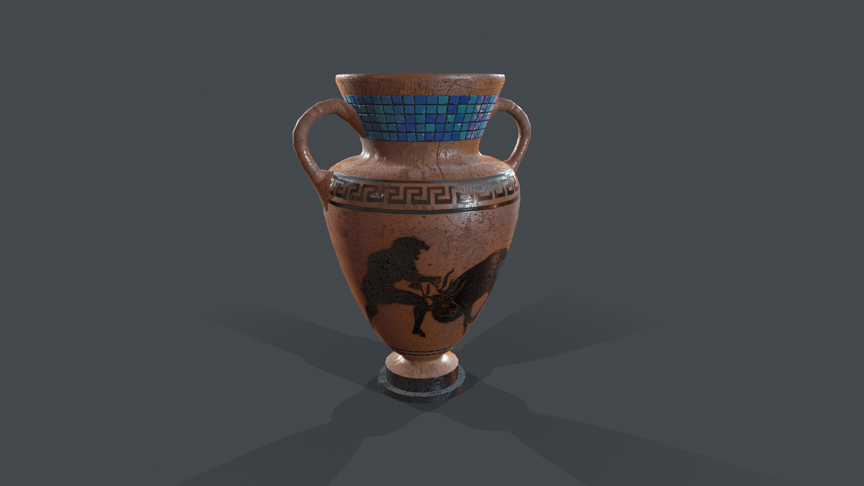 ArtStation - Texture work for a greek vase (Trim sheet)