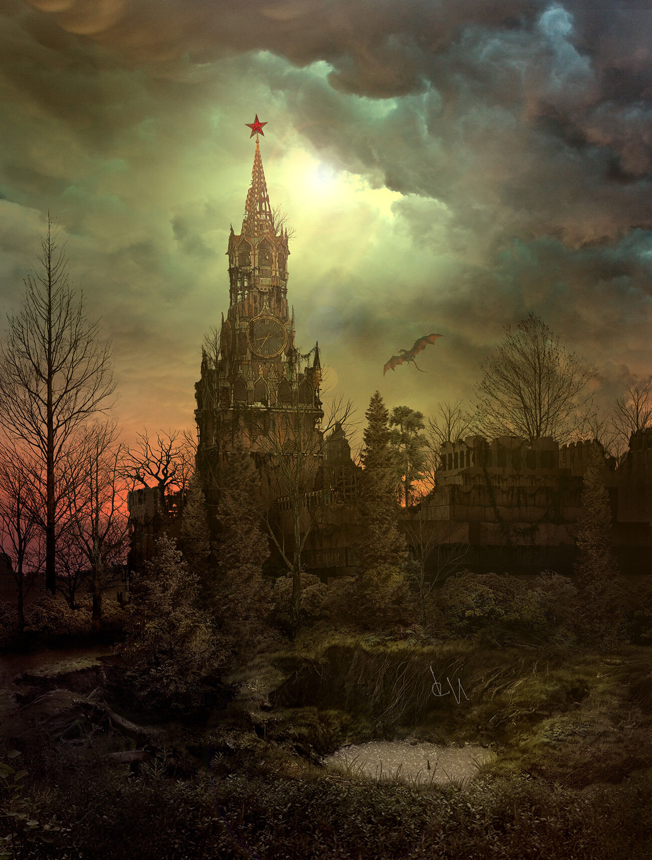 ArtStation - Moscow stars. Books "Metro 2033"