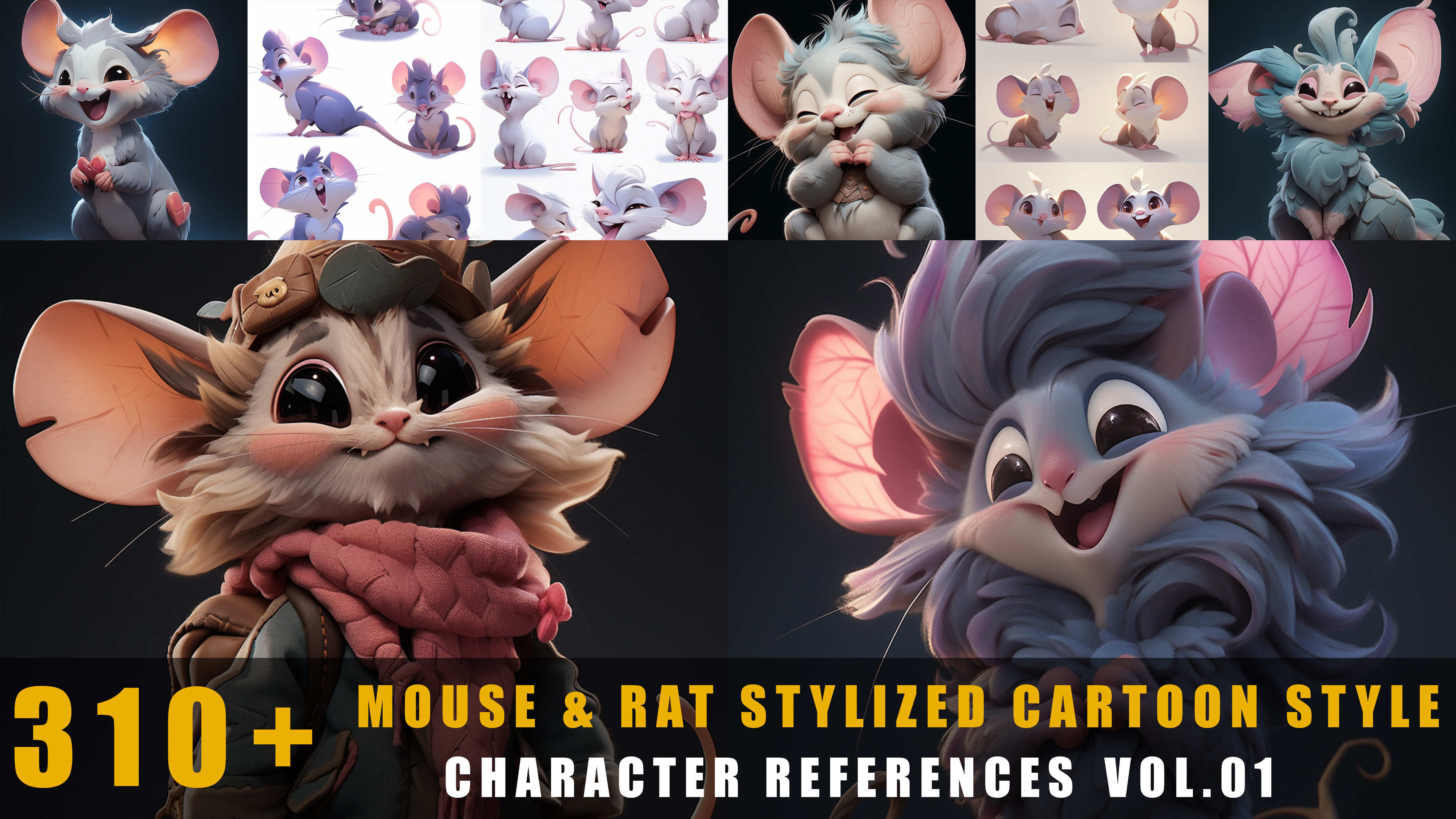 WaterLaw's Studio - 310+ Mouse & Rat Stylized Cartoon Style - Character ...