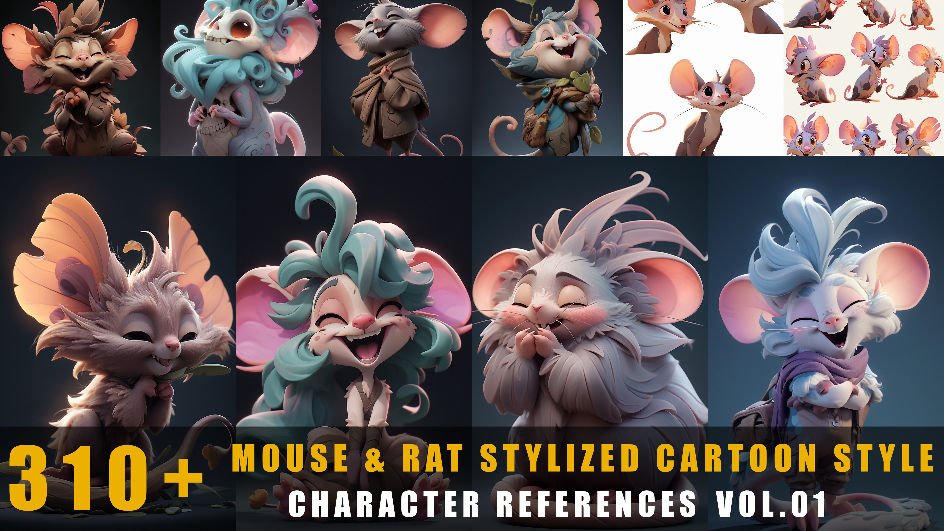WaterLaw's Studio - 310+ Mouse & Rat Stylized Cartoon Style - Character ...