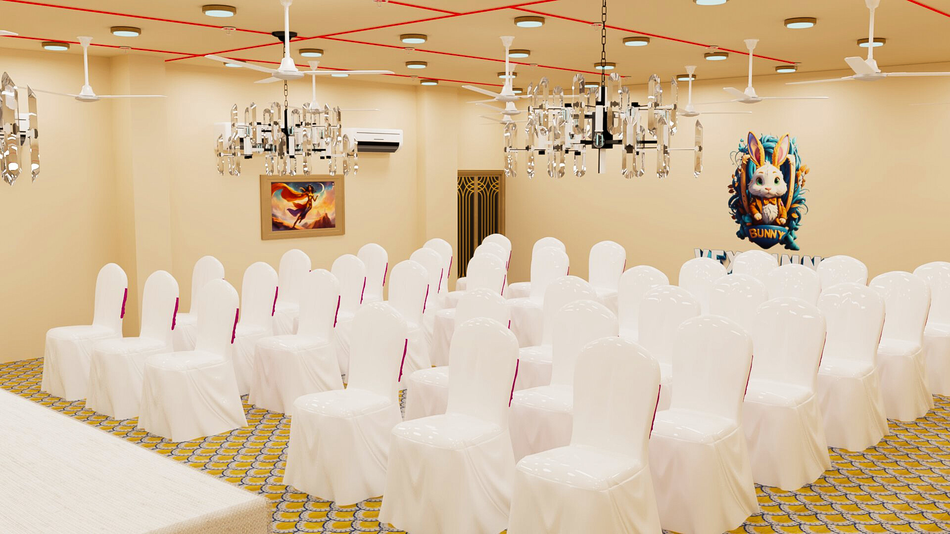 ArtStation - Banquet hall render