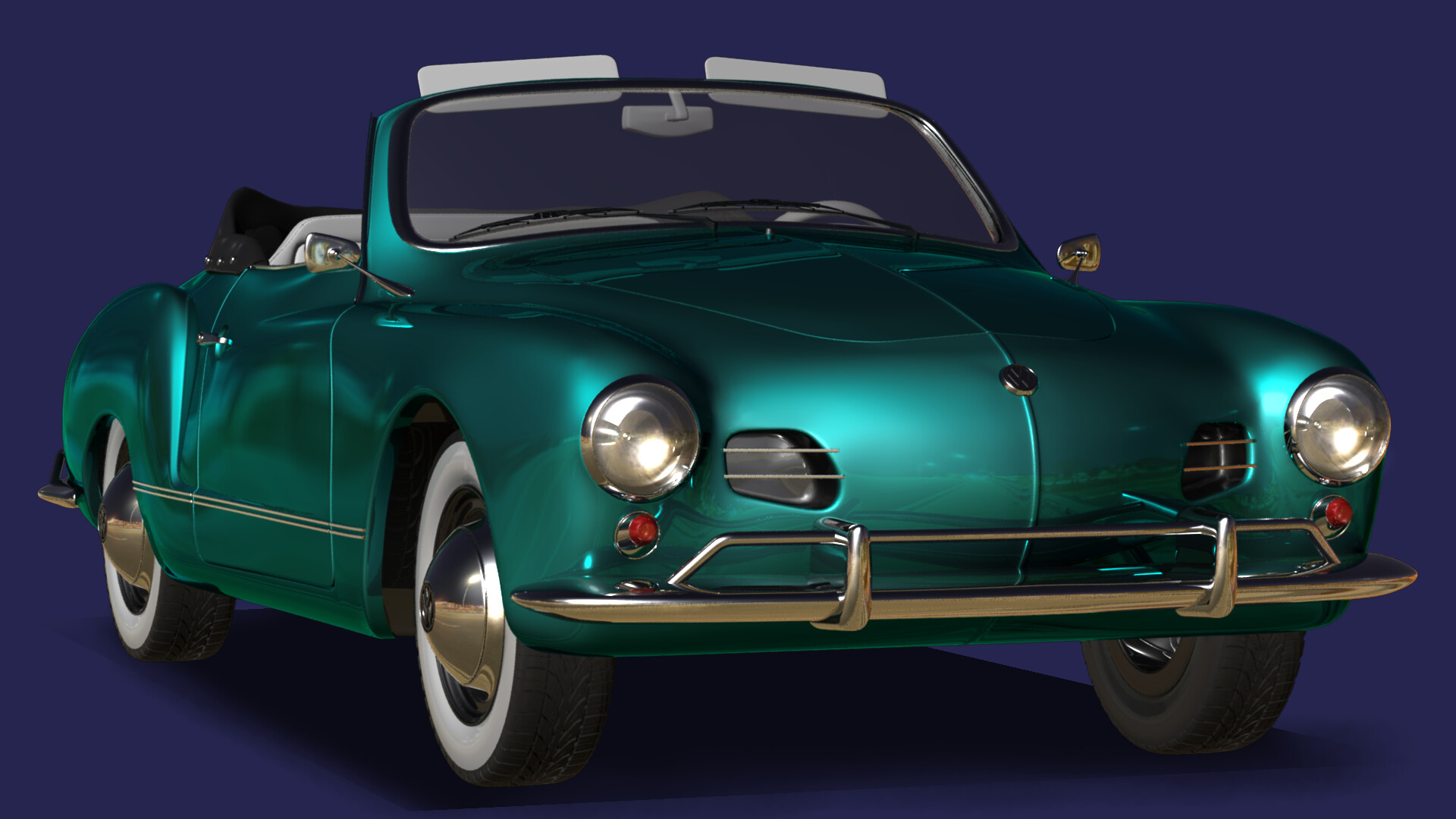 ArtStation - Volkswagen_Karmann_1958