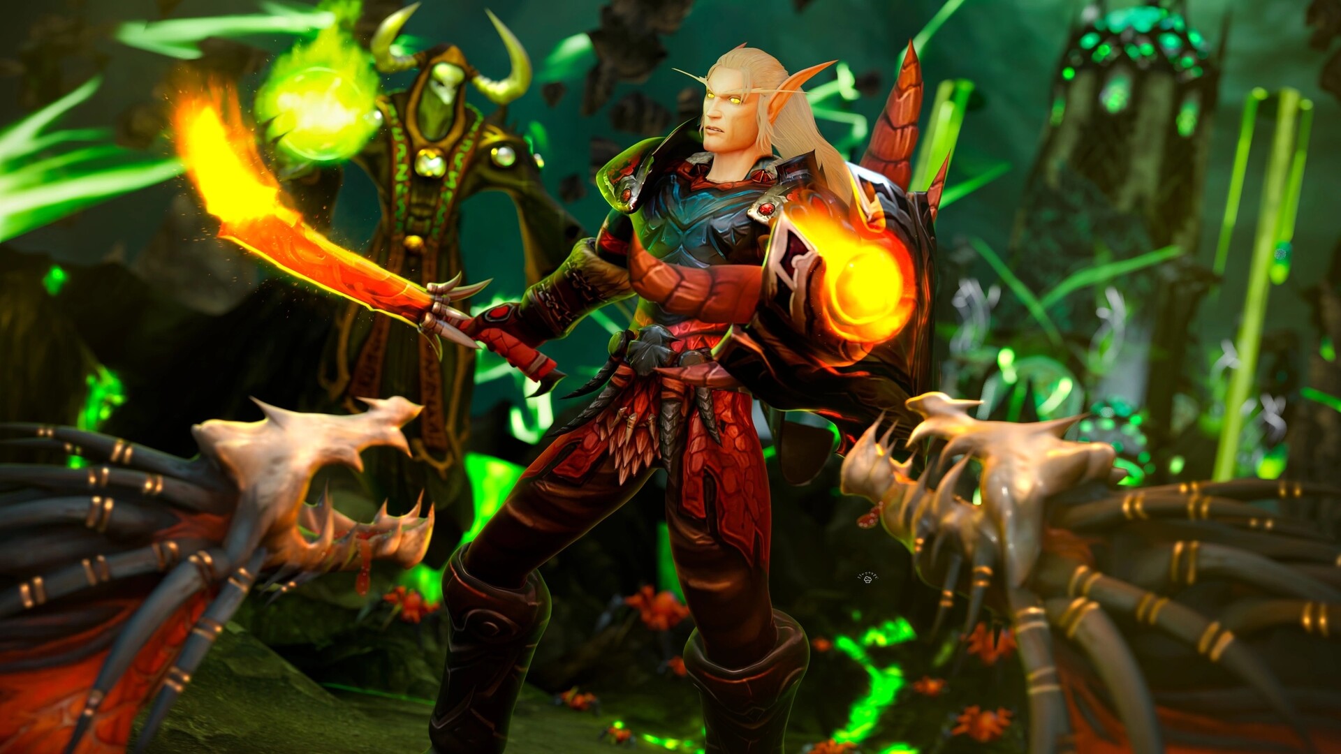 ArtStation - Fire will cleanse Azeroth from the fel of demons!🔥