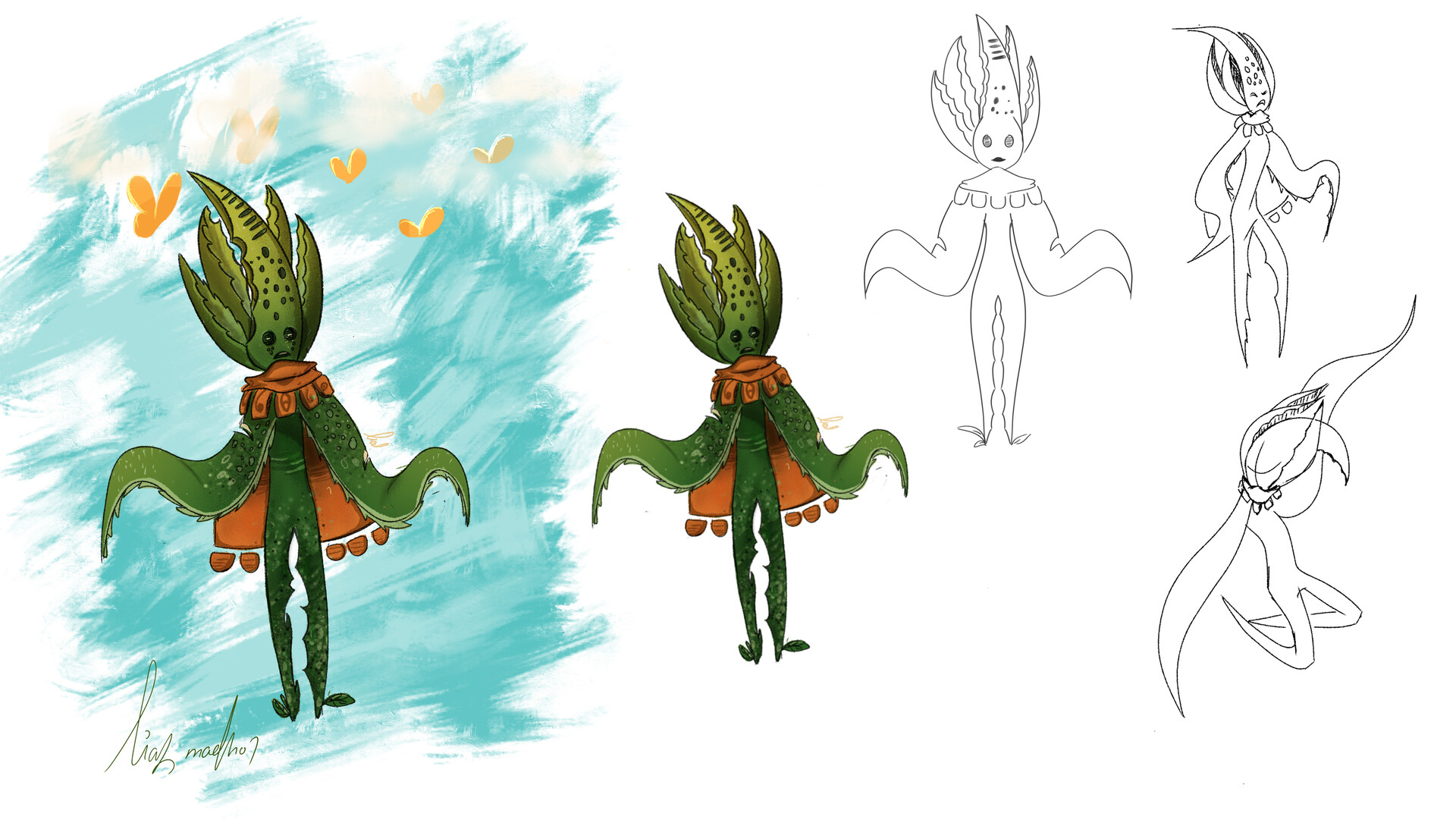 ArtStation - Aloe vera Character concept art