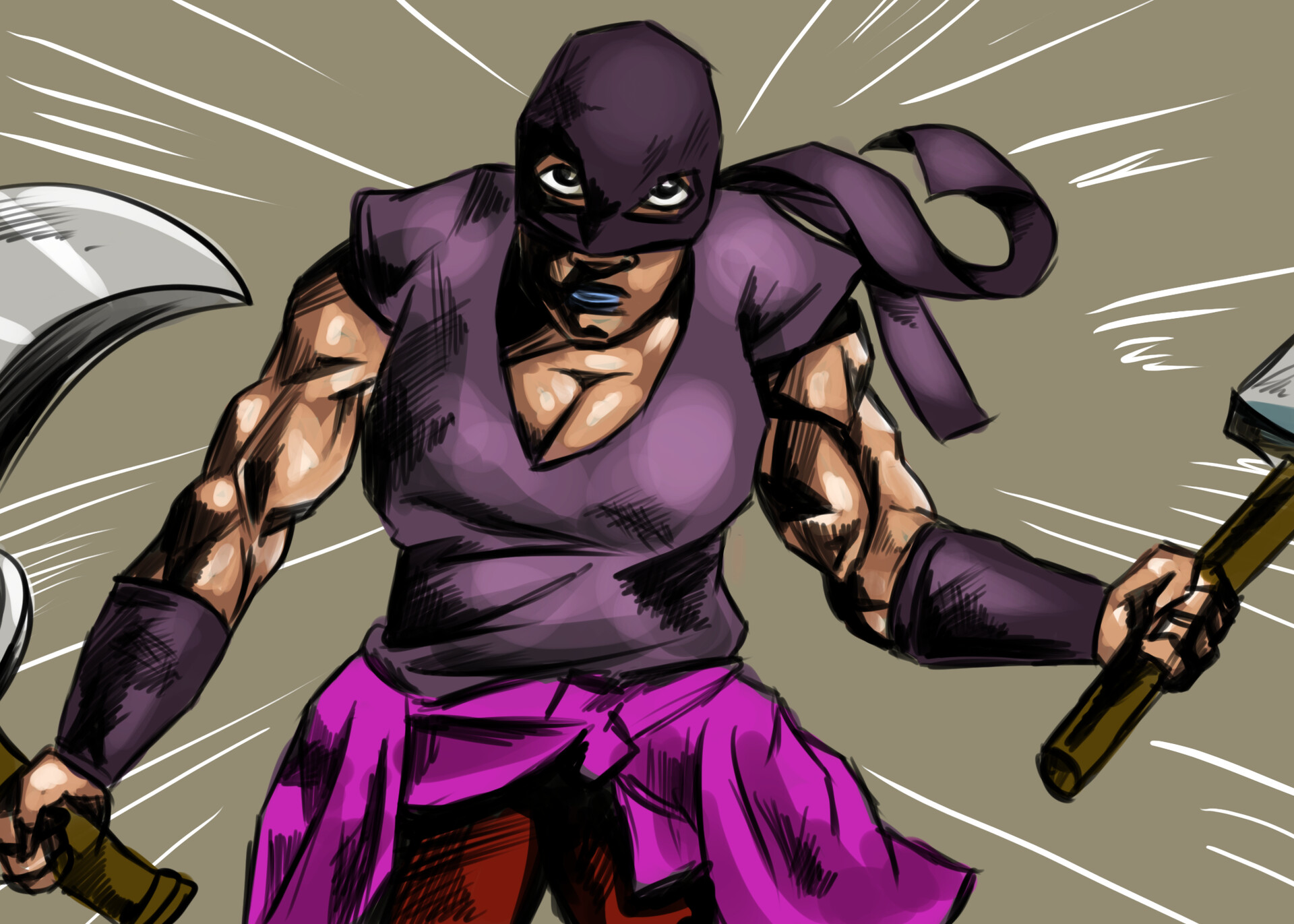 ArtStation - Rage of the Purple Ninja