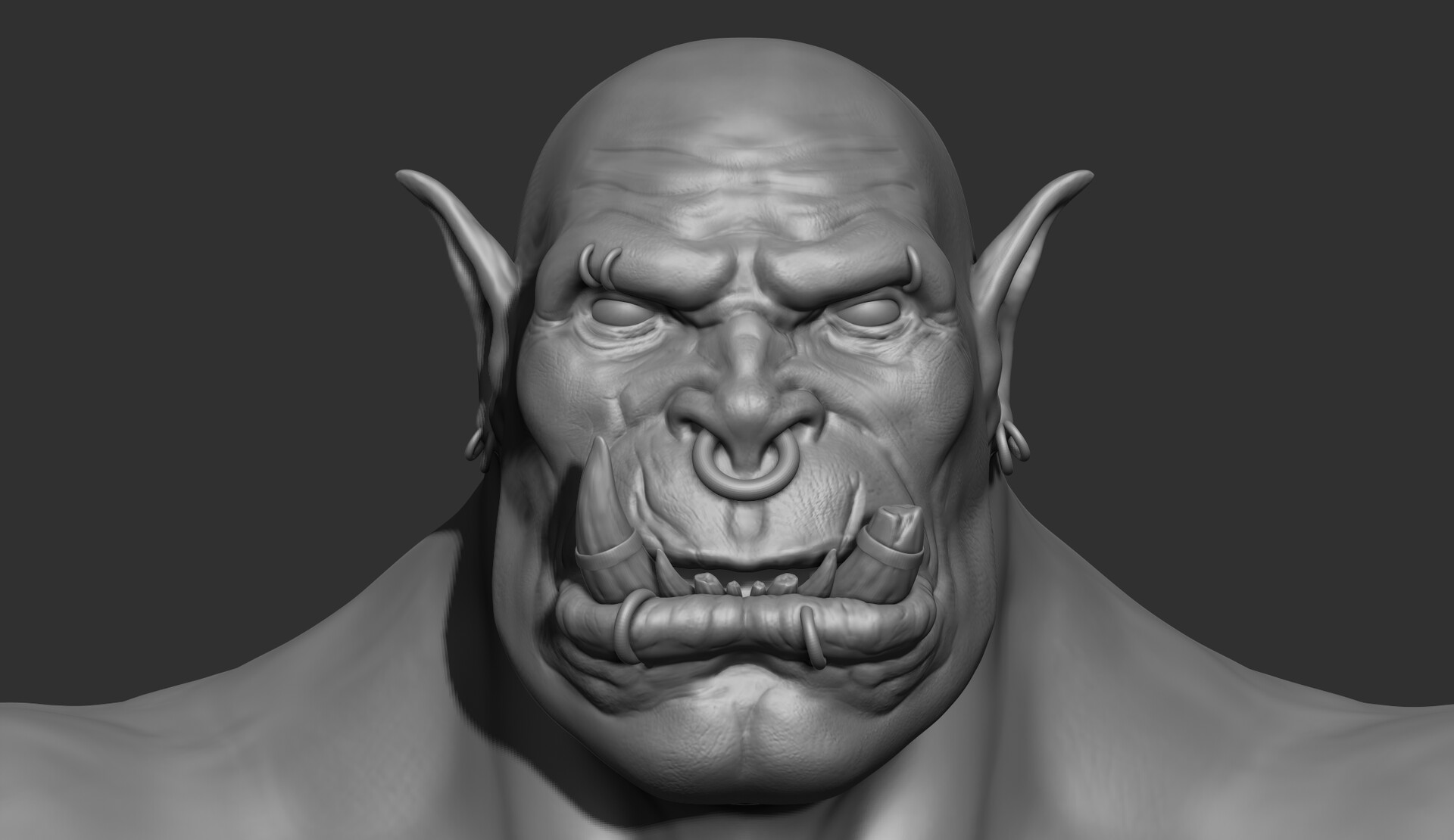 ArtStation - Zbrush Orc in progress