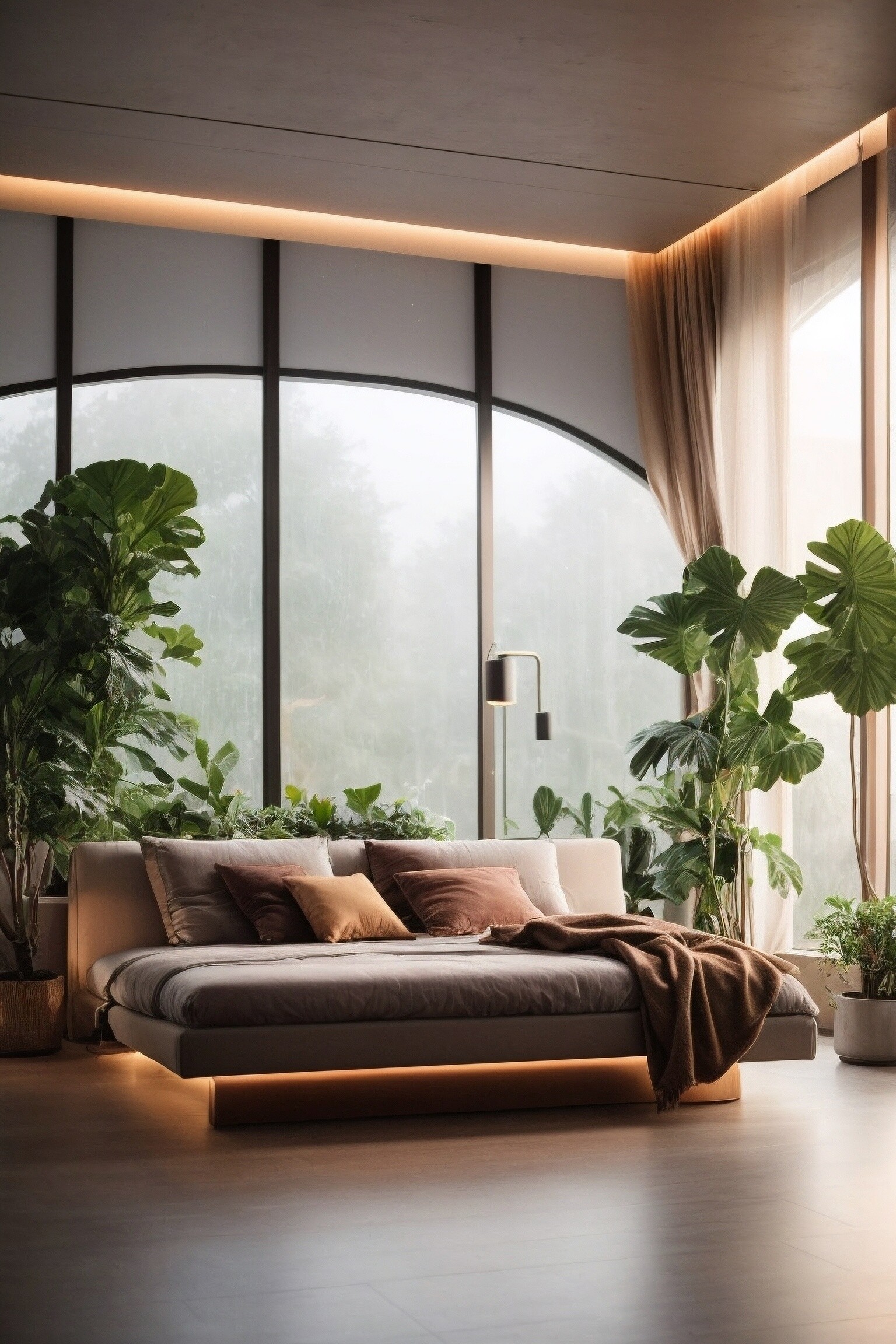 yasin najafi - Serenity in Simplicity: Minimalistic Modern Bedroom Design