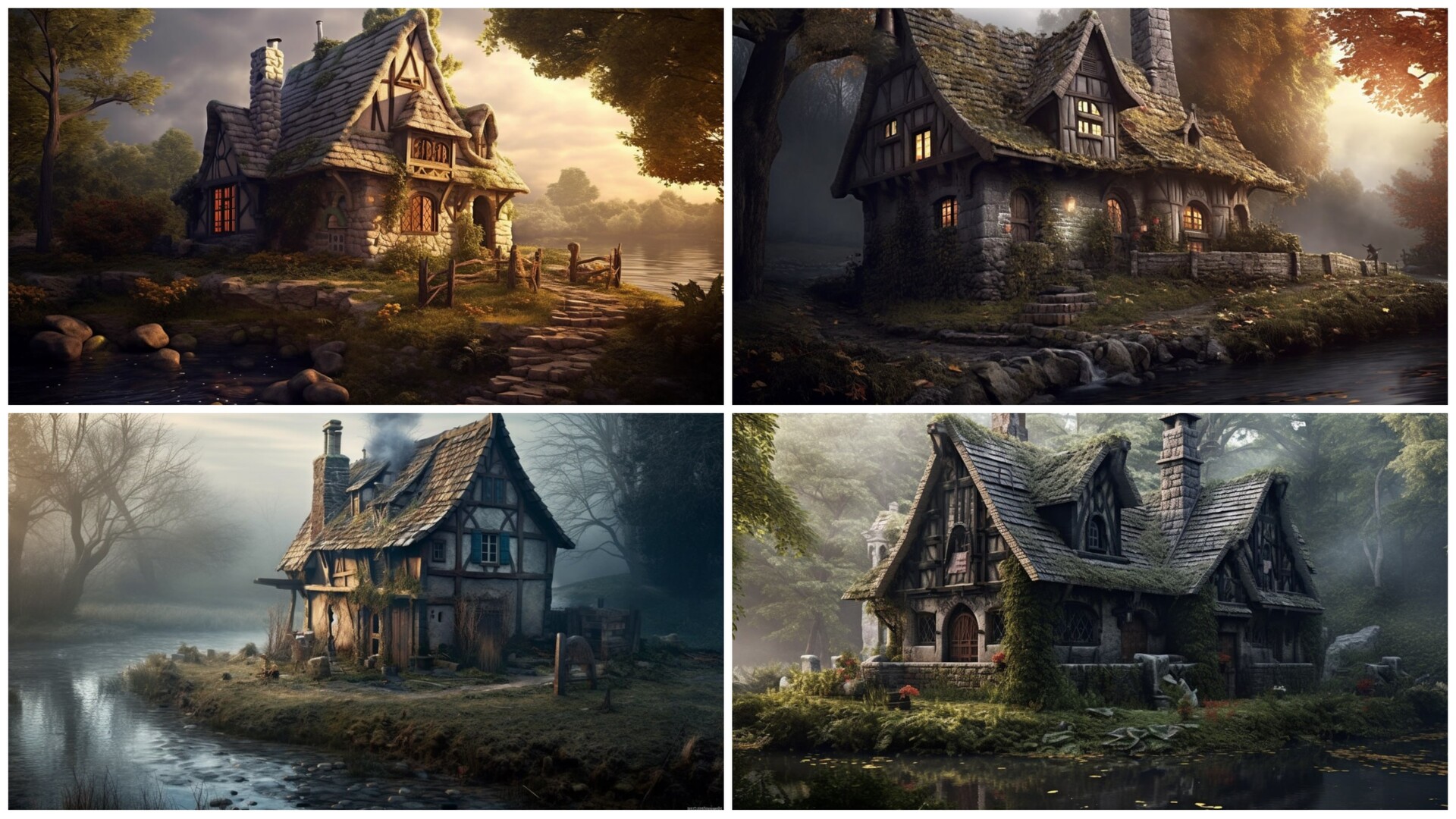 Concept Art - +340 Fantasy Medieval House Concept (4k) | Vol_36