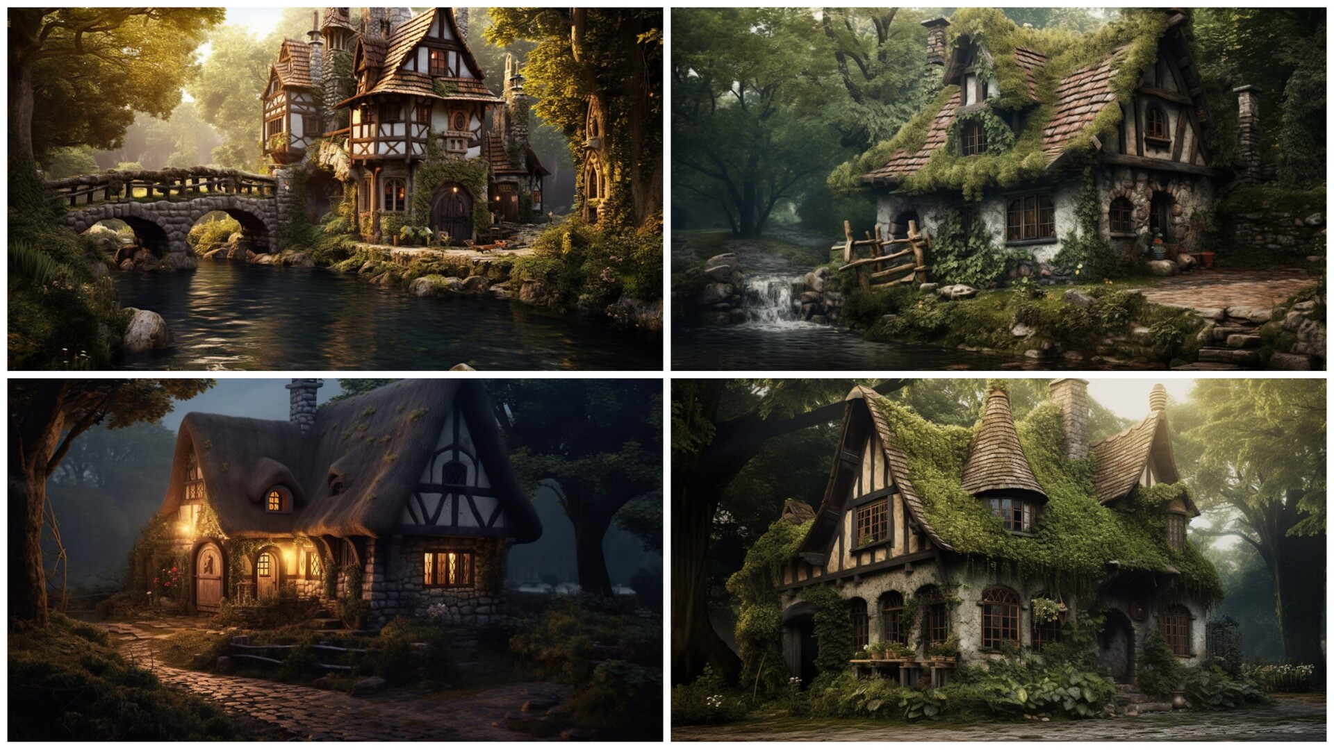 Concept Art - +340 Fantasy Medieval House Concept (4k) | Vol_36