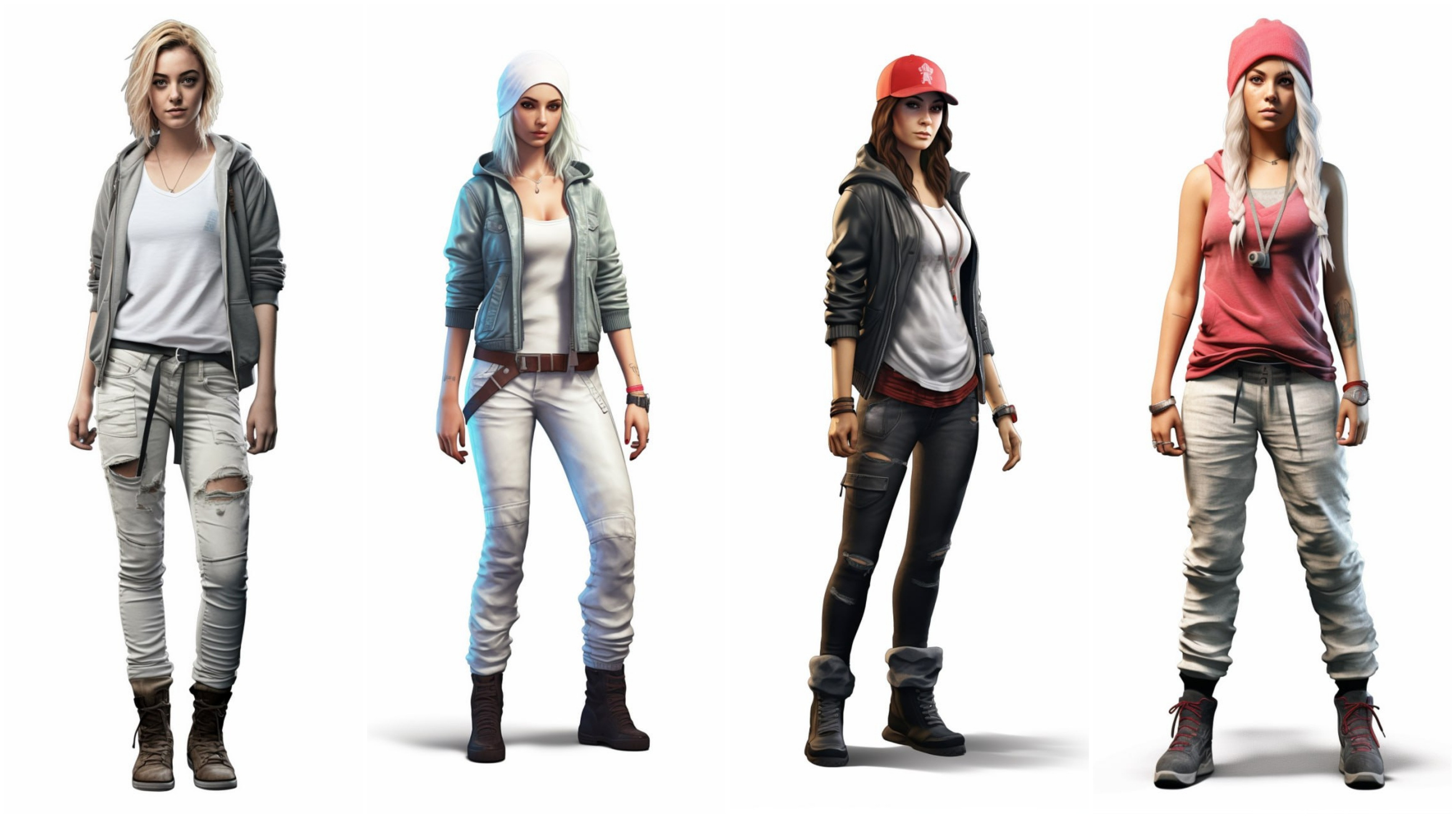 Concept Art - +330 Game Female Character Concept(4k)