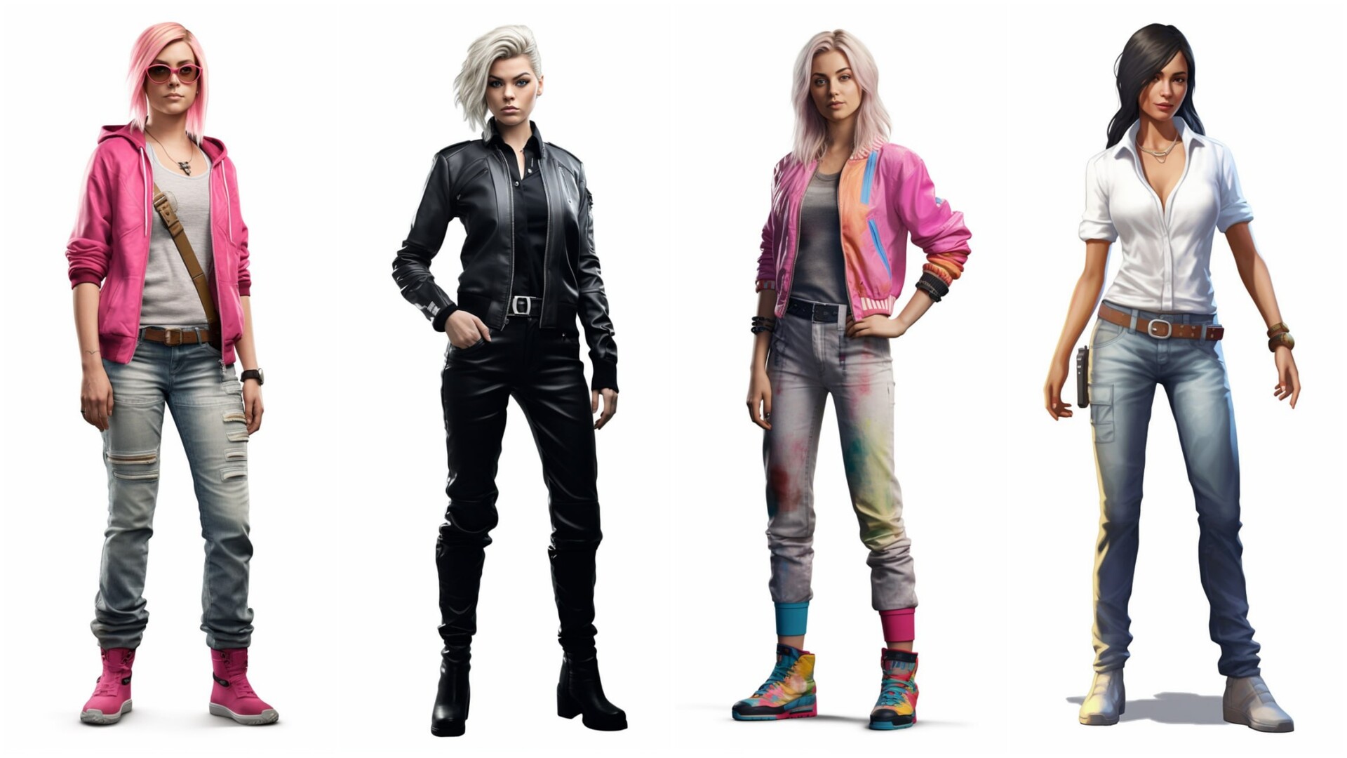 Concept Art - +330 Game Female Character Concept(4k)