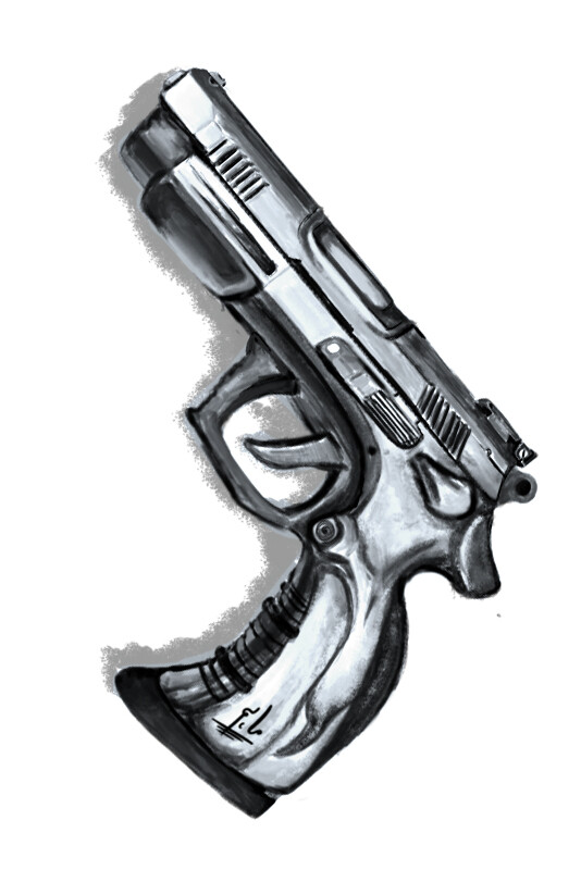 ArtStation - Weapon Study _ 9 Millimeter (9MM)