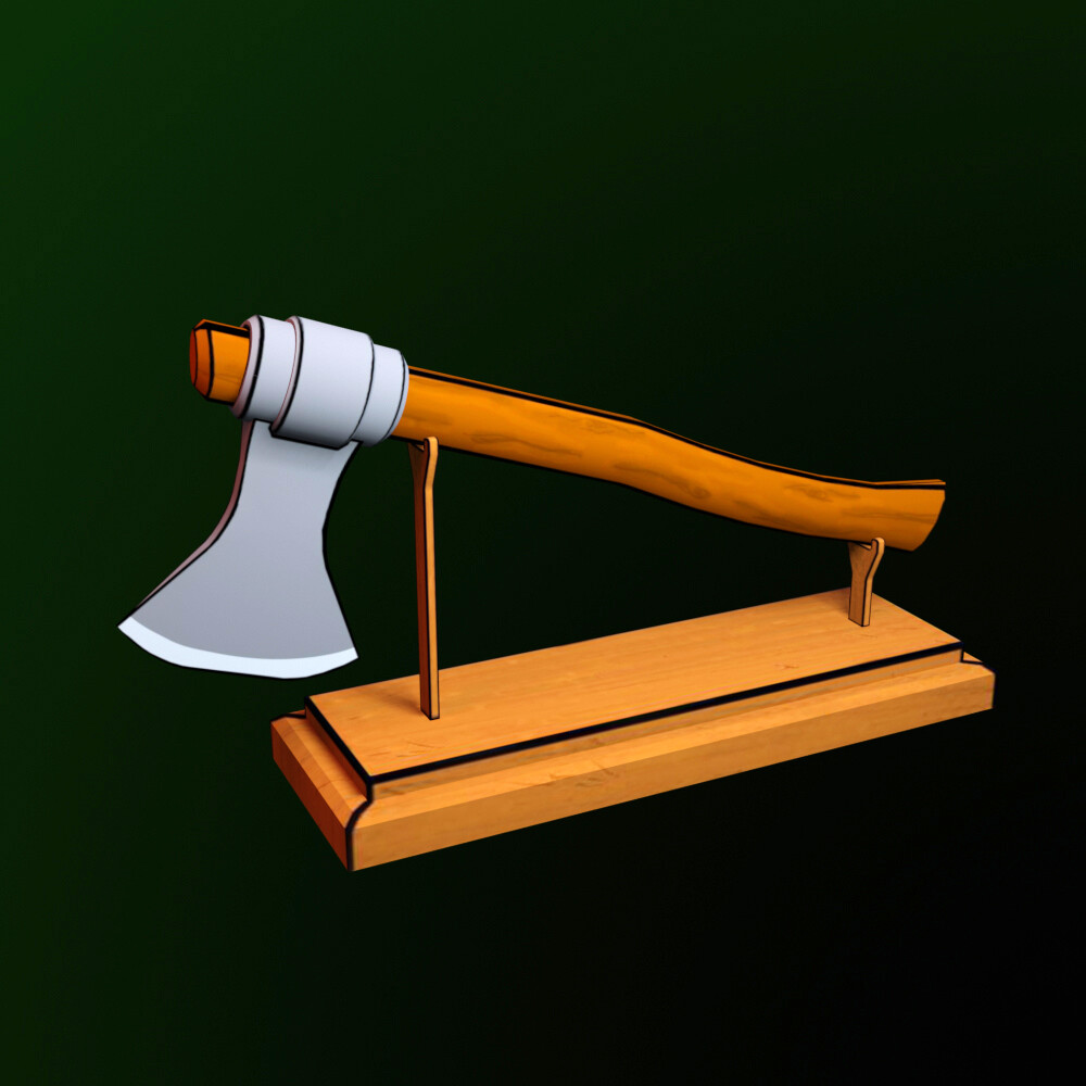 ArtStation - Axe cartoon style