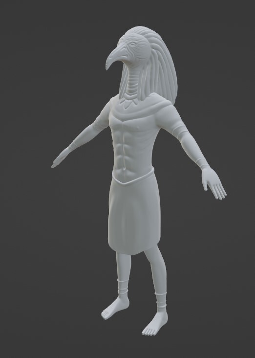 ArtStation - Sculpting practice - Thoth