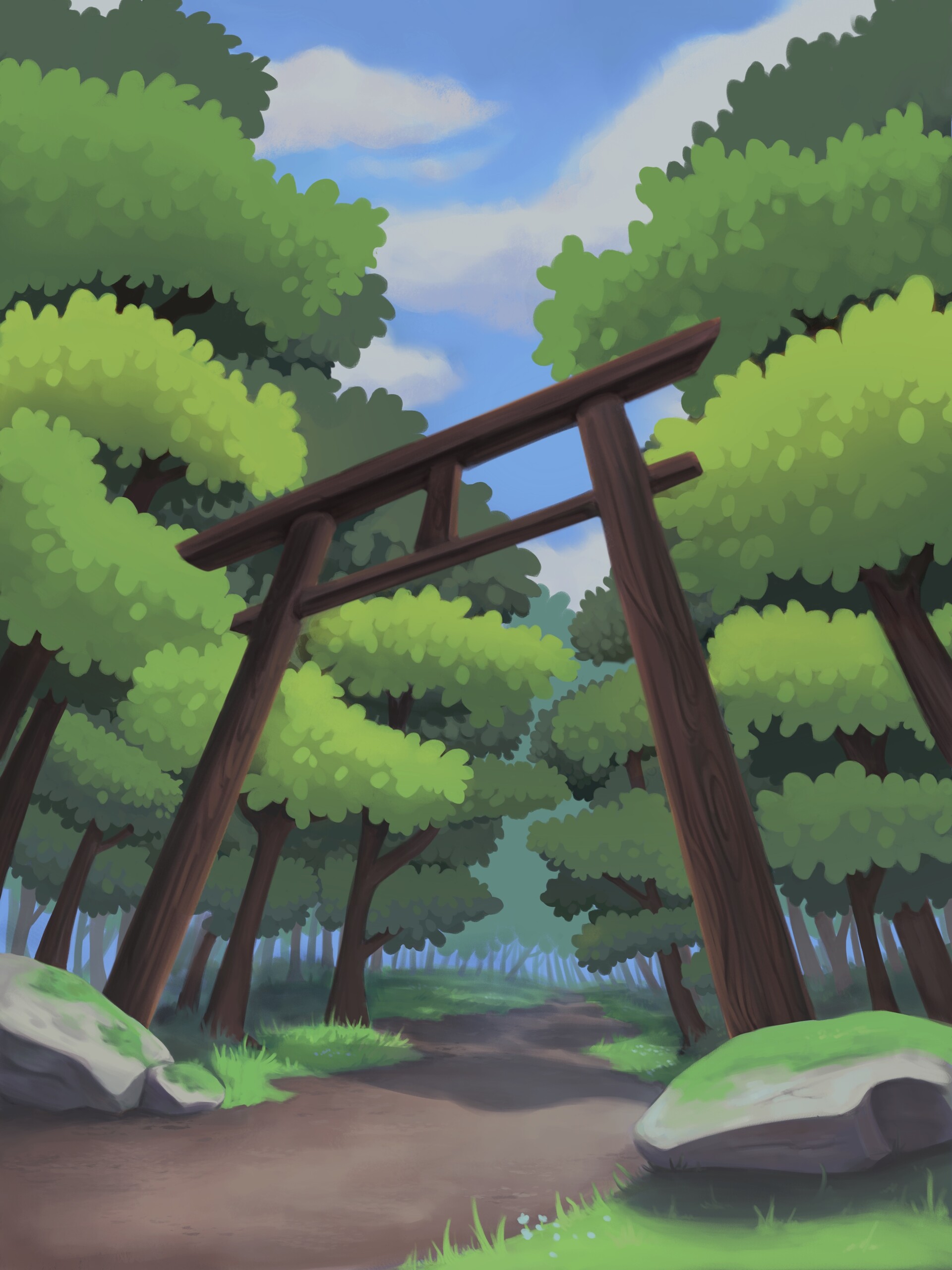 ArtStation - Torii Forest
