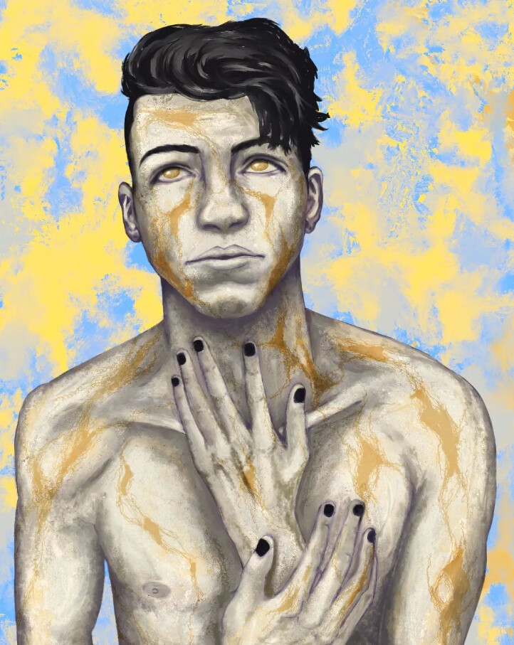 ArtStation - Self Portrait In Marble