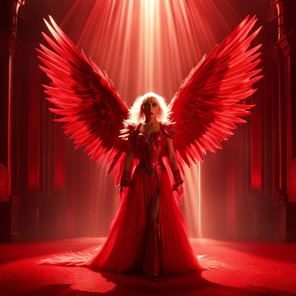 ArtStation - female angel with spreaded wings