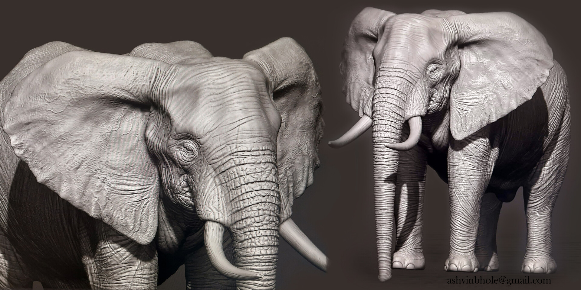 ArtStation - Elephant Sculpt..