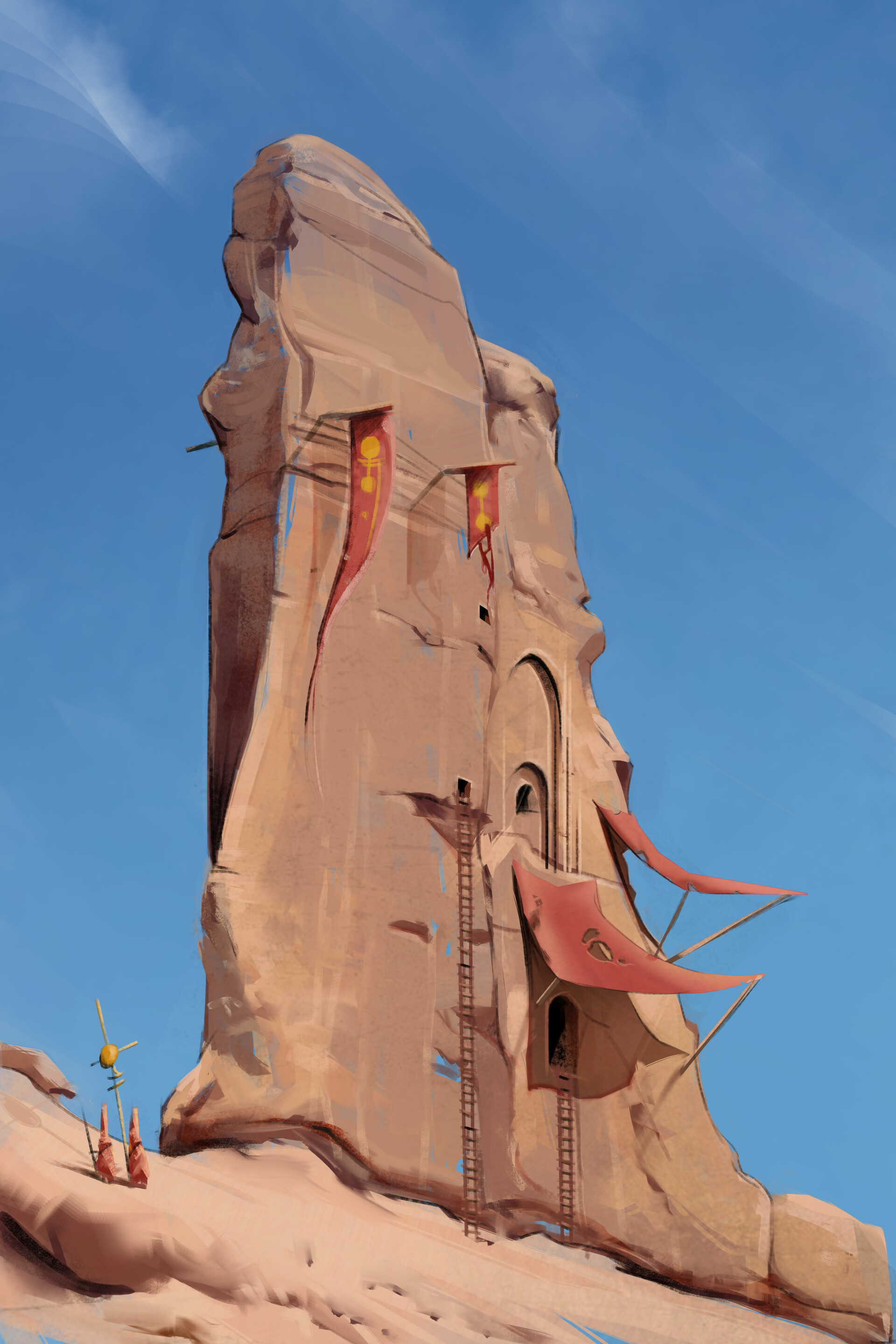 ArtStation - Rock village