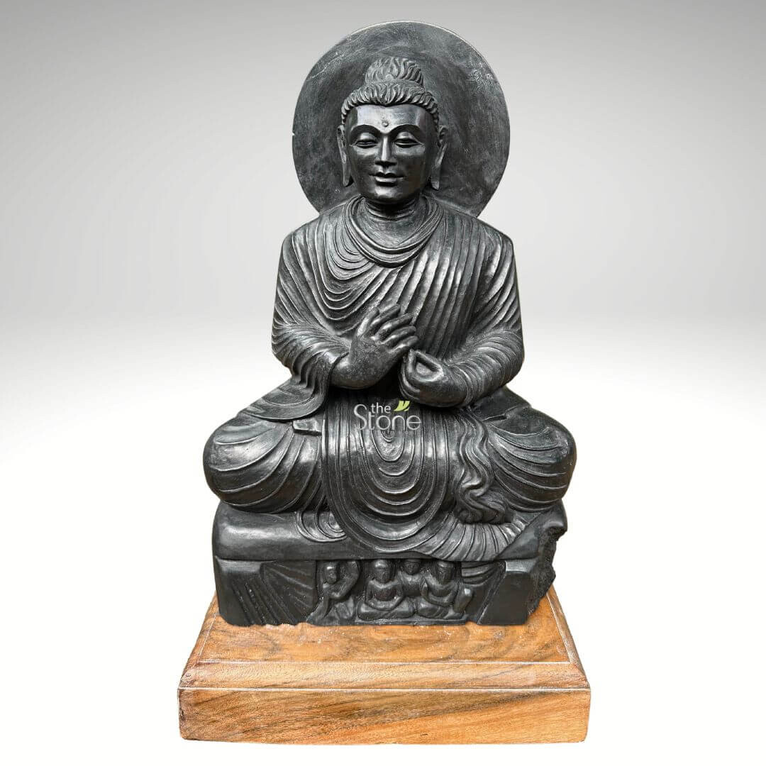 ArtStation - Seated Buddha From Gandhara 20″ | The Stone Studio