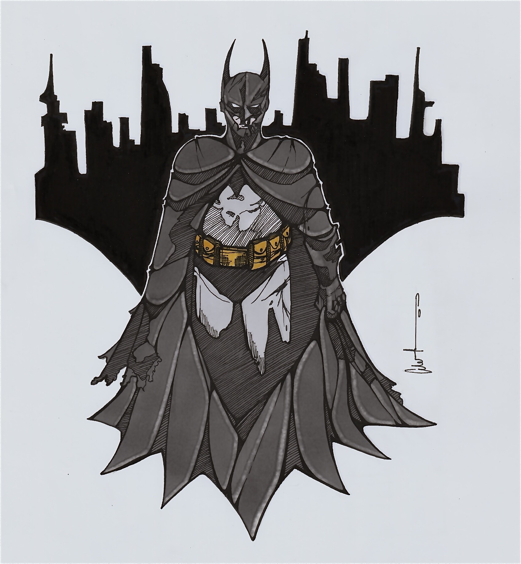 how to draw batman new 52