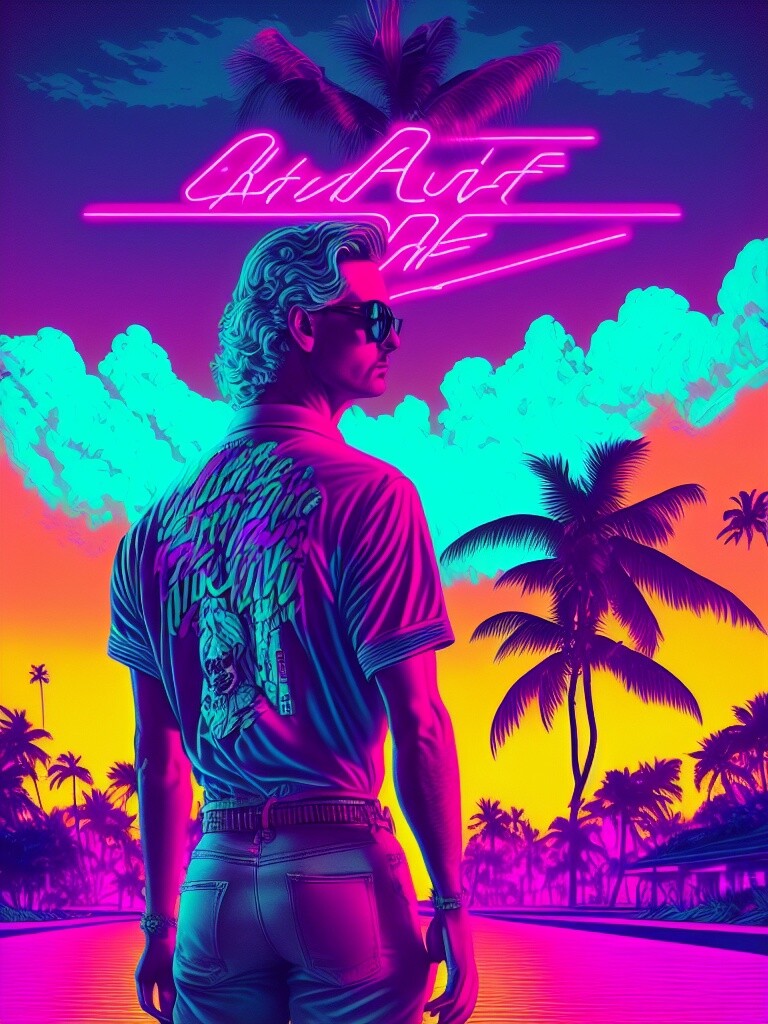 ArtStation - 80s Retrowave