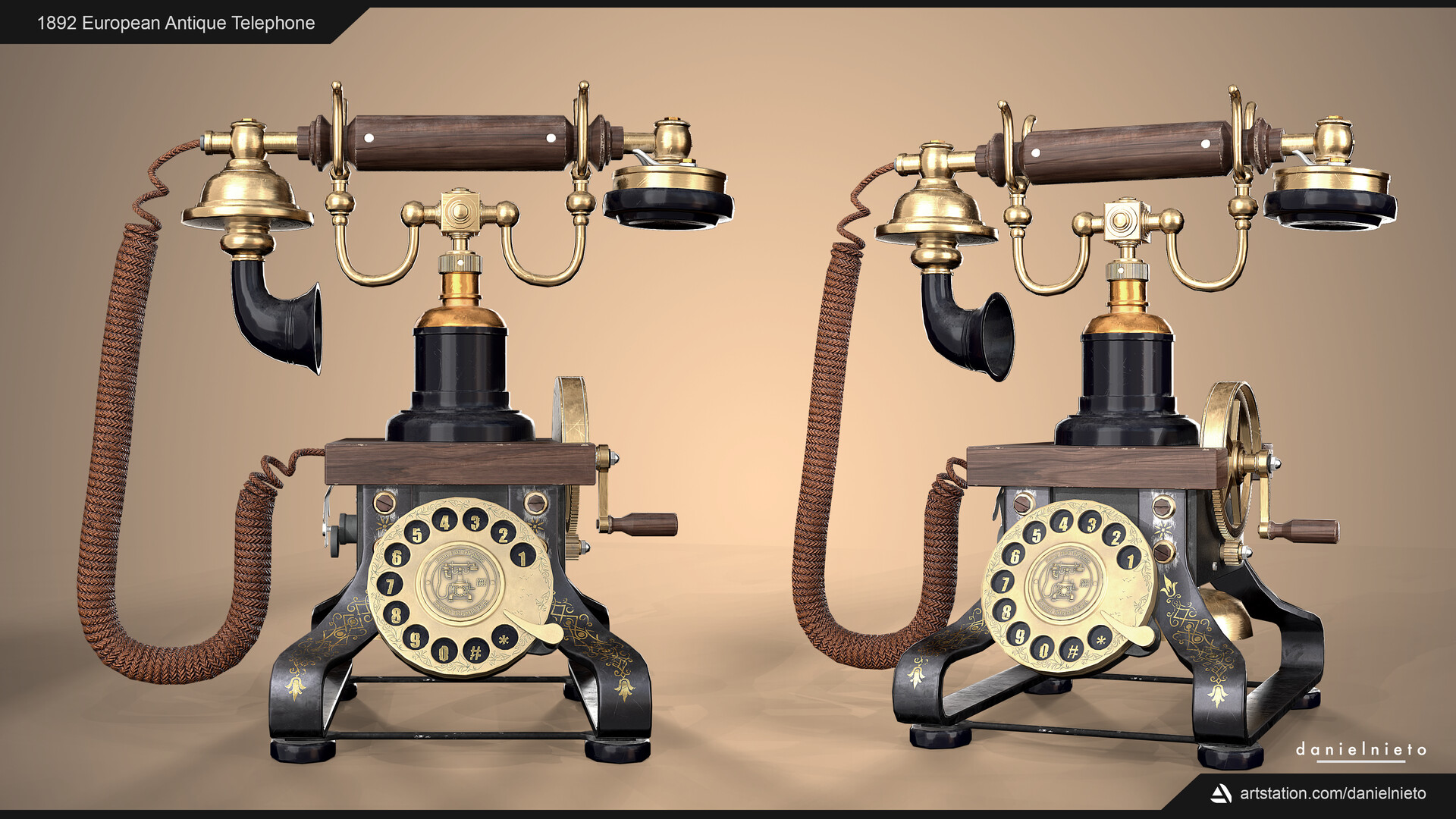 Daniel Nieto - 1892 European Antique Telephone