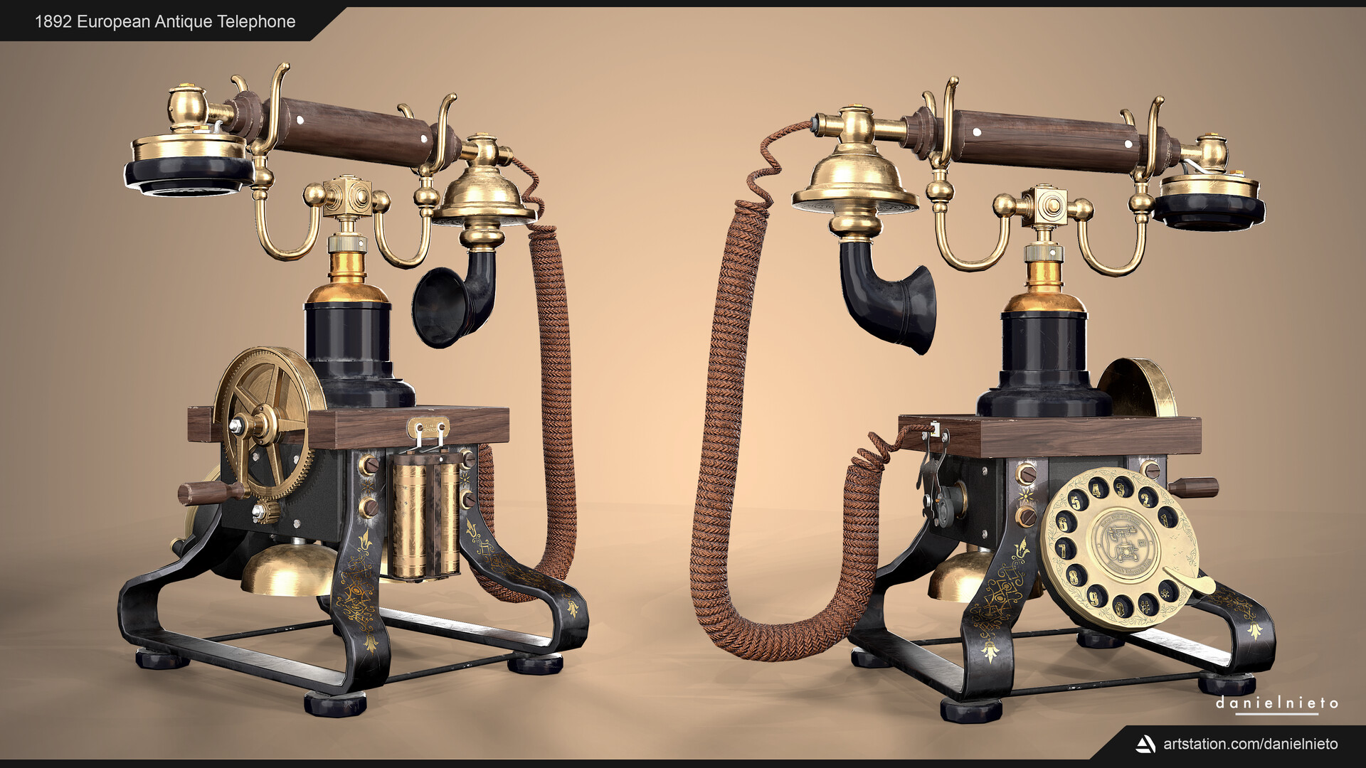 Daniel Nieto - 1892 European Antique Telephone