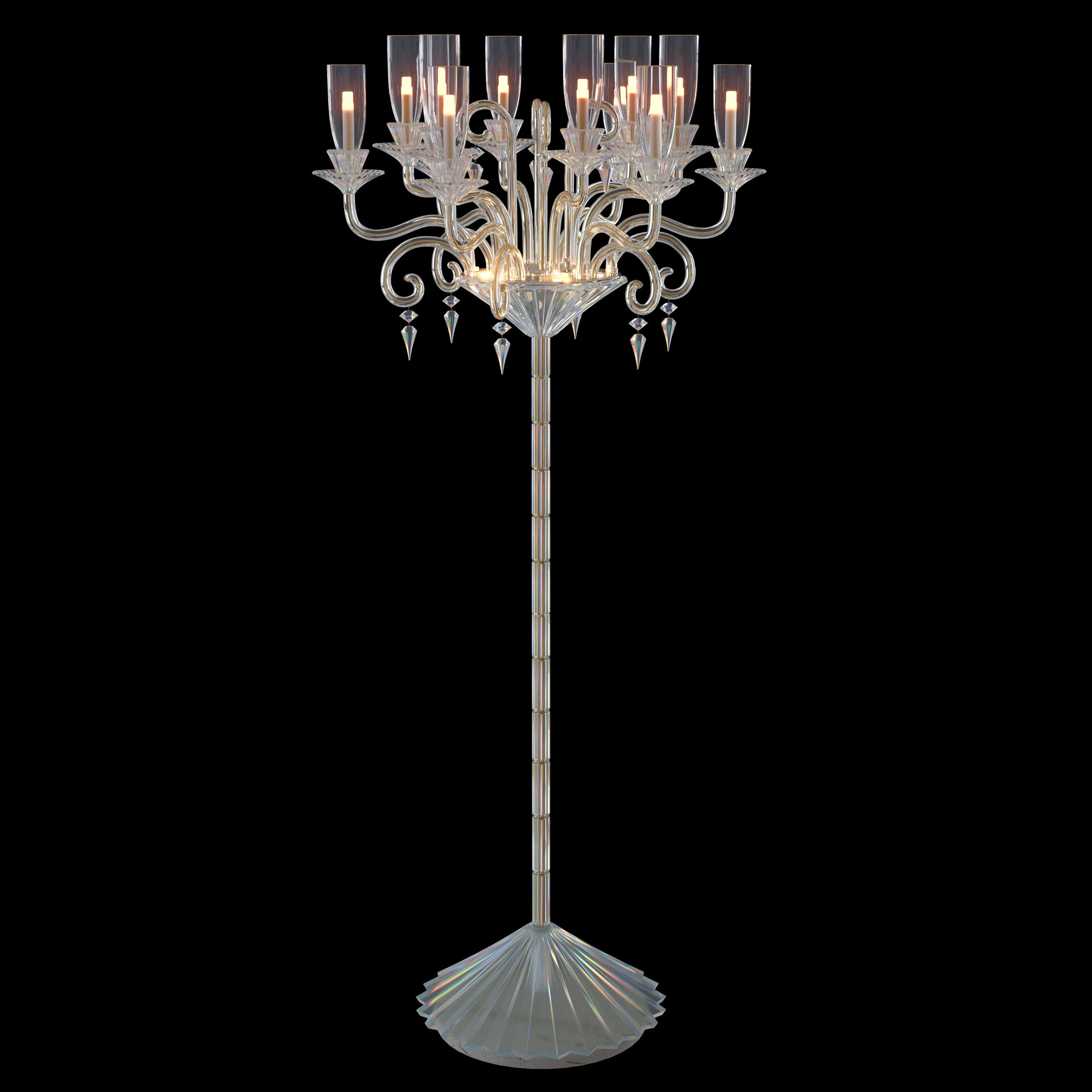 Maryam - MILLE NUITS FLOOR CANDELABRA 12L 3D model