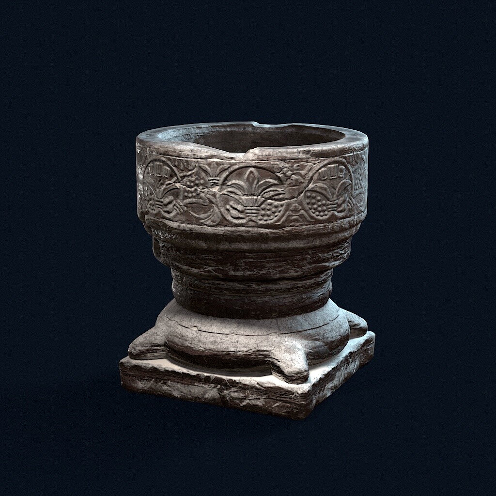 ArtStation - Ancient stone vase