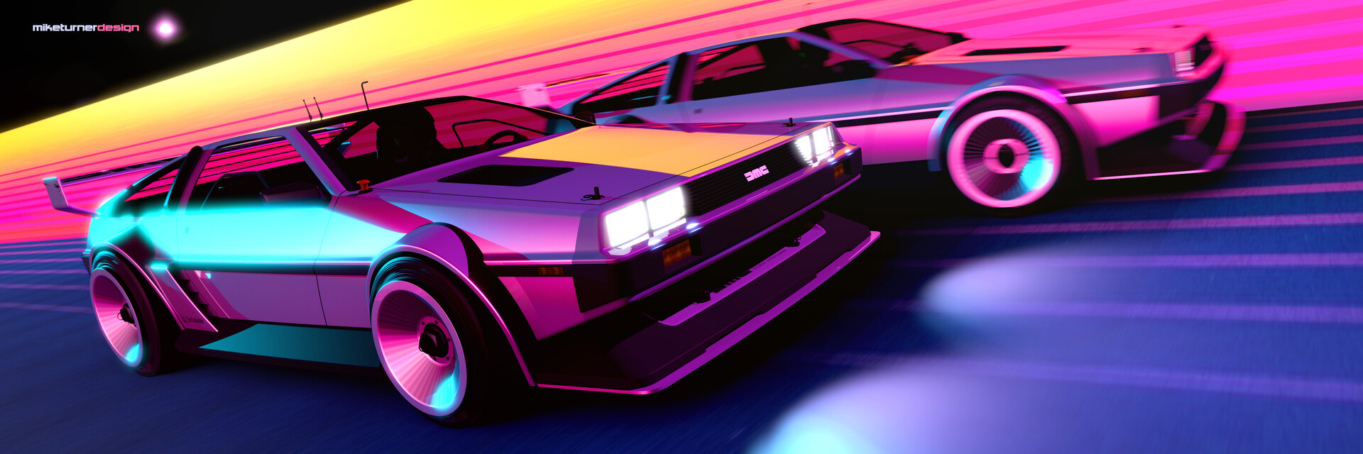 ArtStation - DeLorean Procar Concept