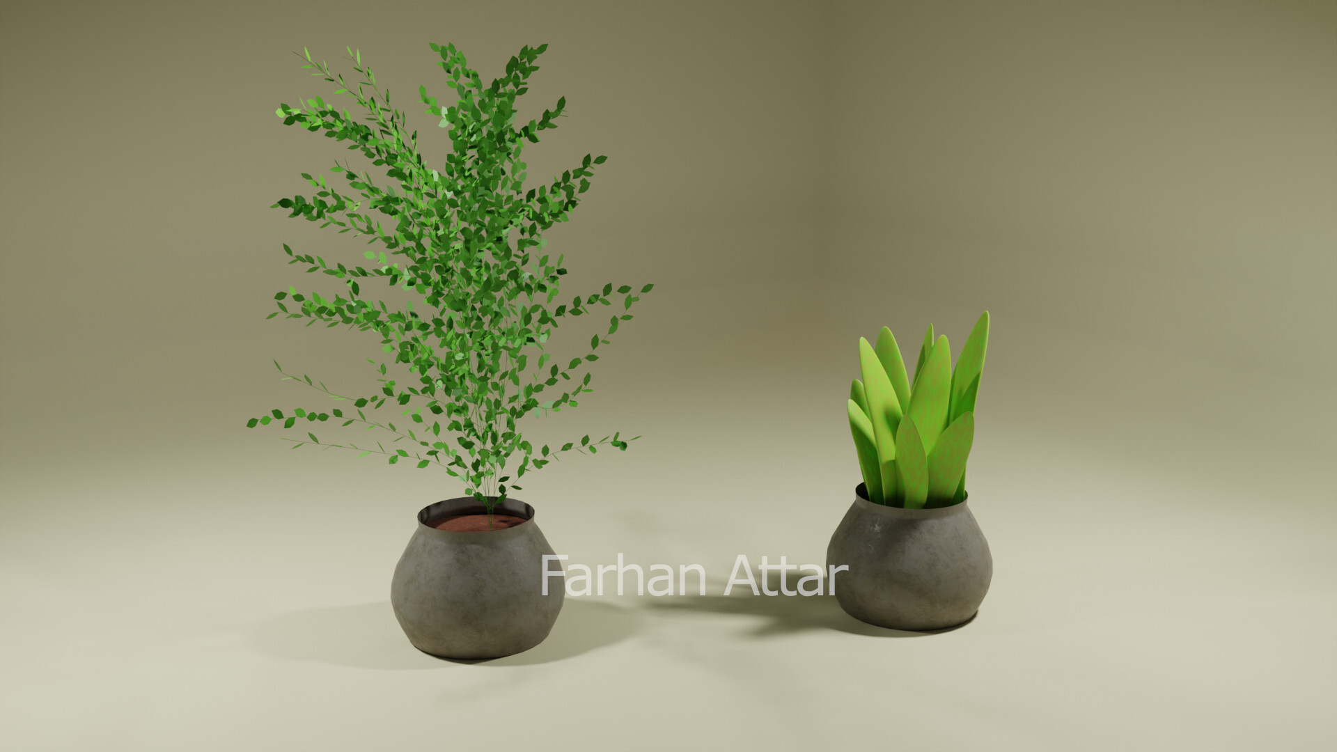 ArtStation - Low Poly Plants