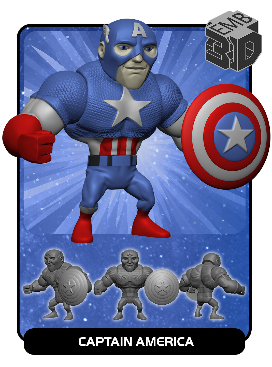Eric Boyd - Captain America Eternia Minis Style