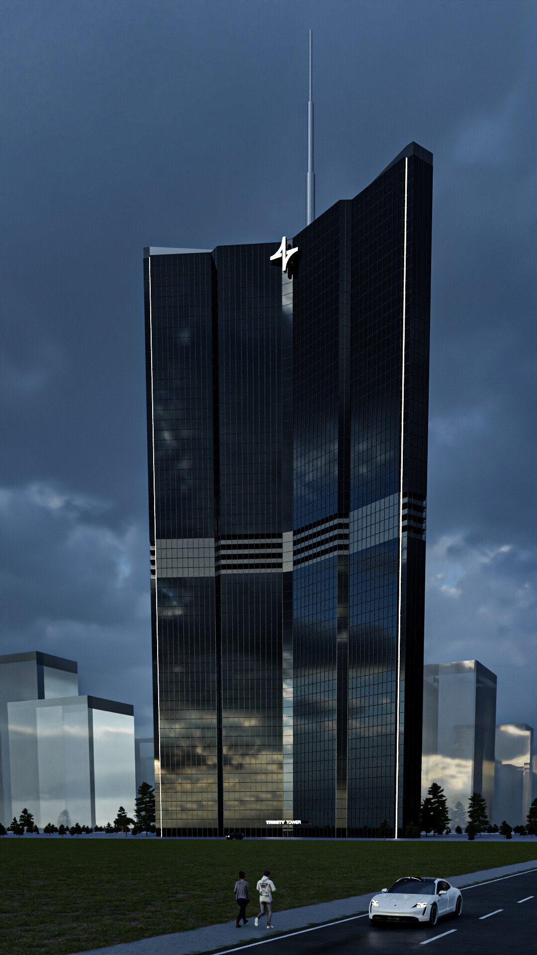 ArtStation - TRINITY TOWER | SIXTY-STORY SKYSCRAPER