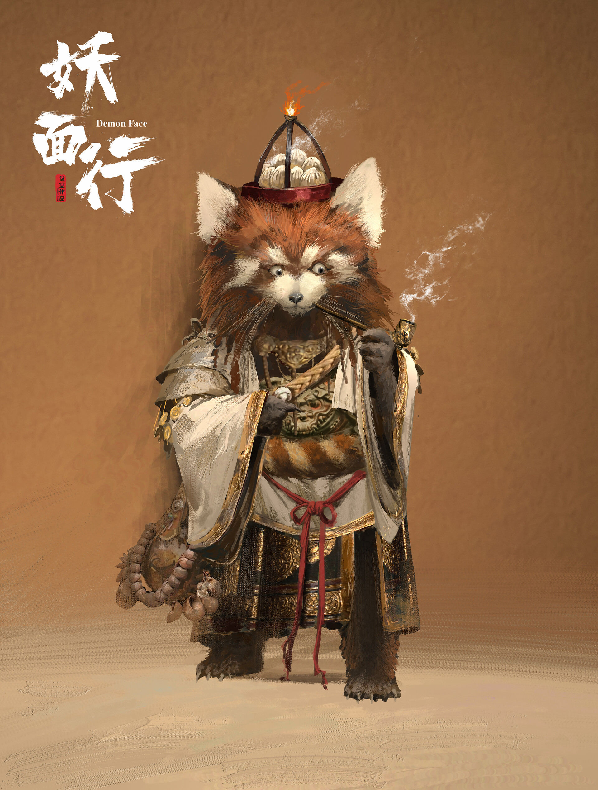 Junling Wang - “Demon face” Little Panda Merchant-小熊猫商人