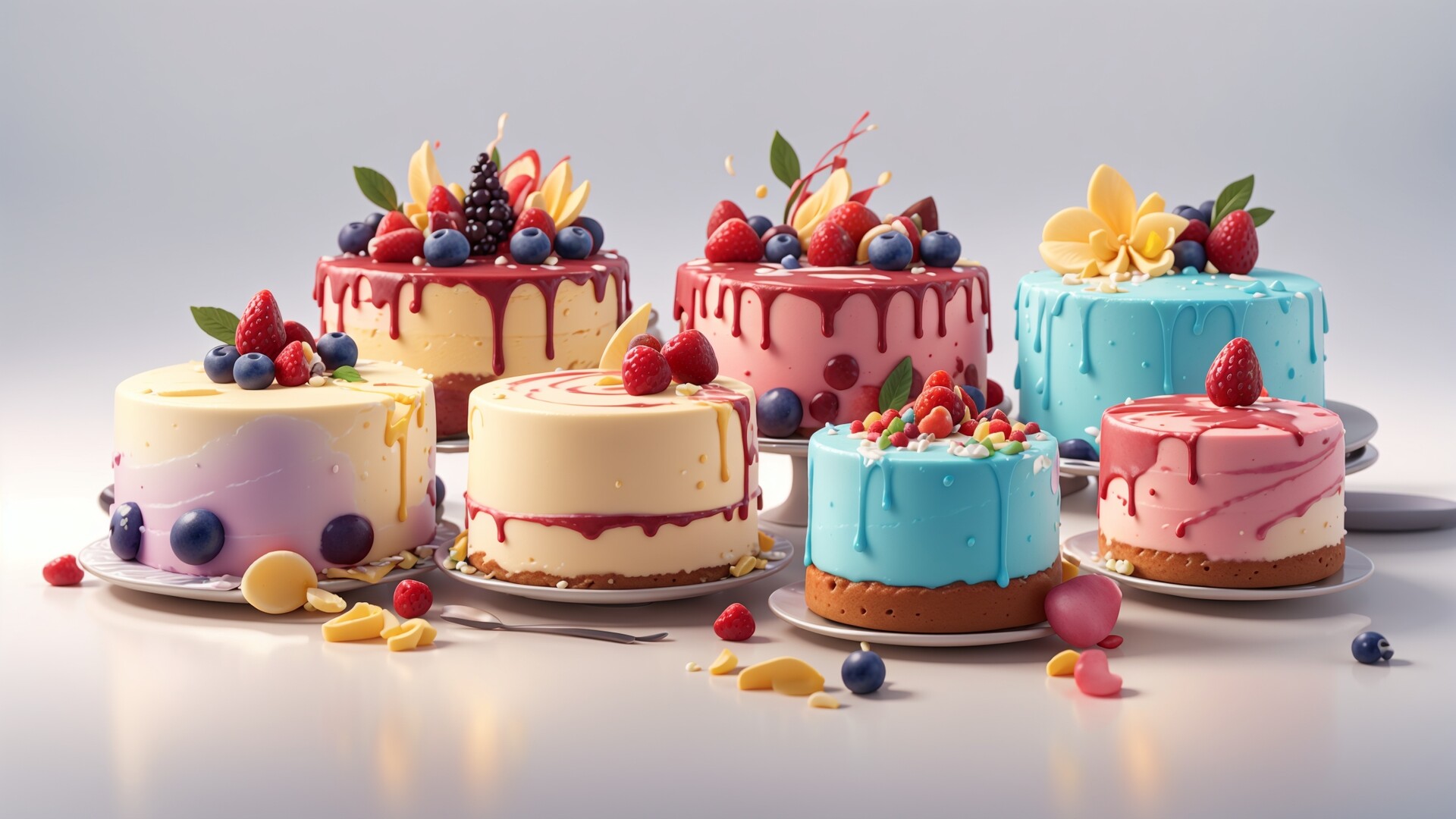 Delia Wright - Delectable Delights: Colorful Cake Sets