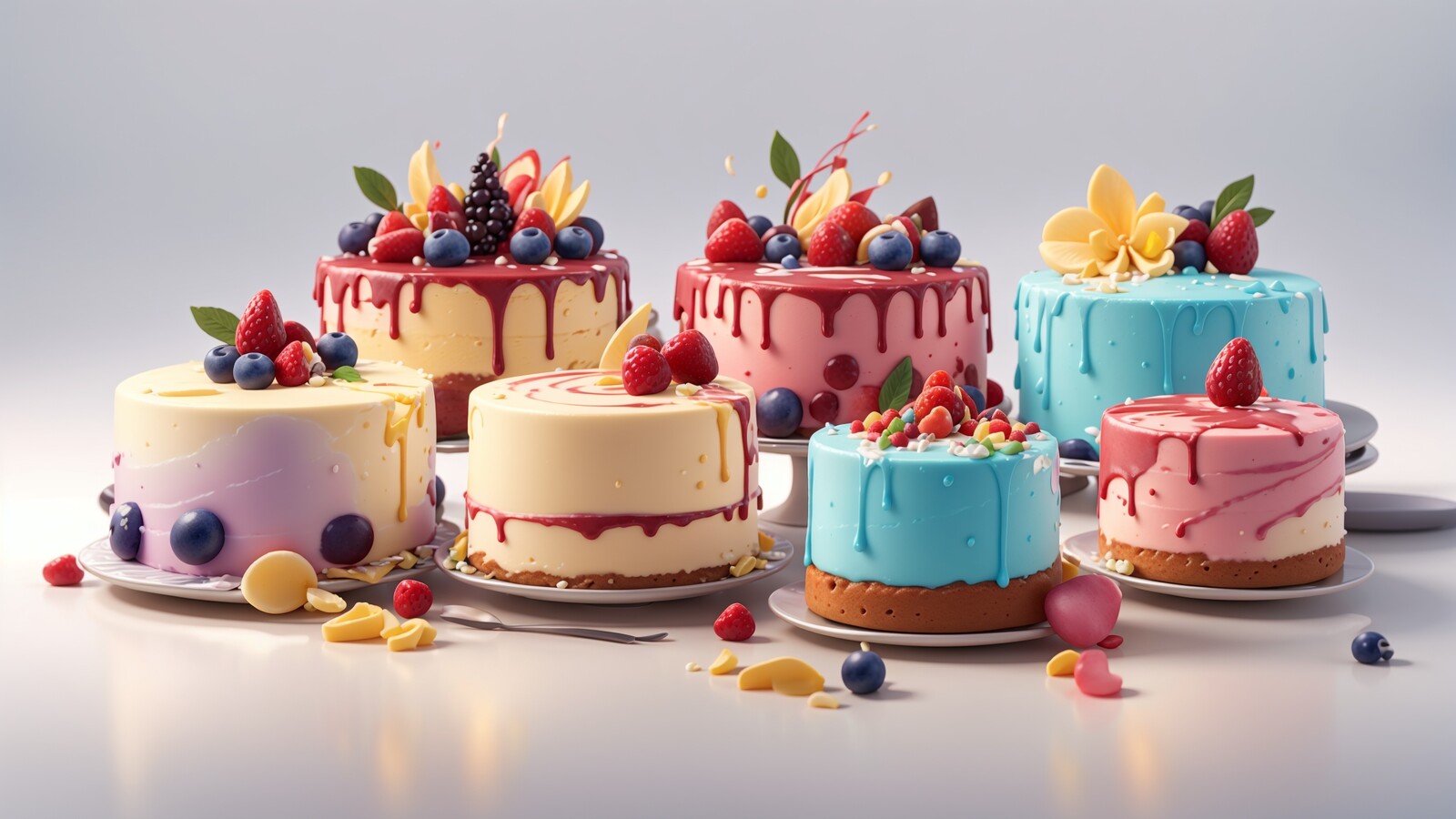 Delia Wright - Delectable Delights: Colorful Cake Sets