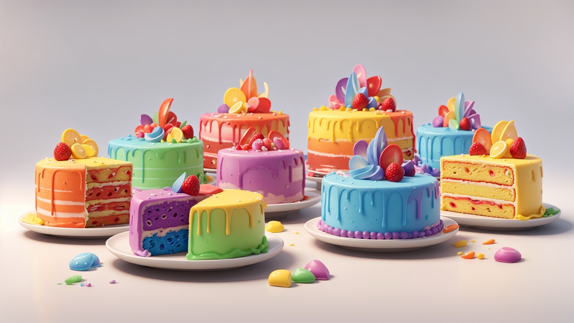Delia Wright - Delectable Delights: Colorful Cake Sets