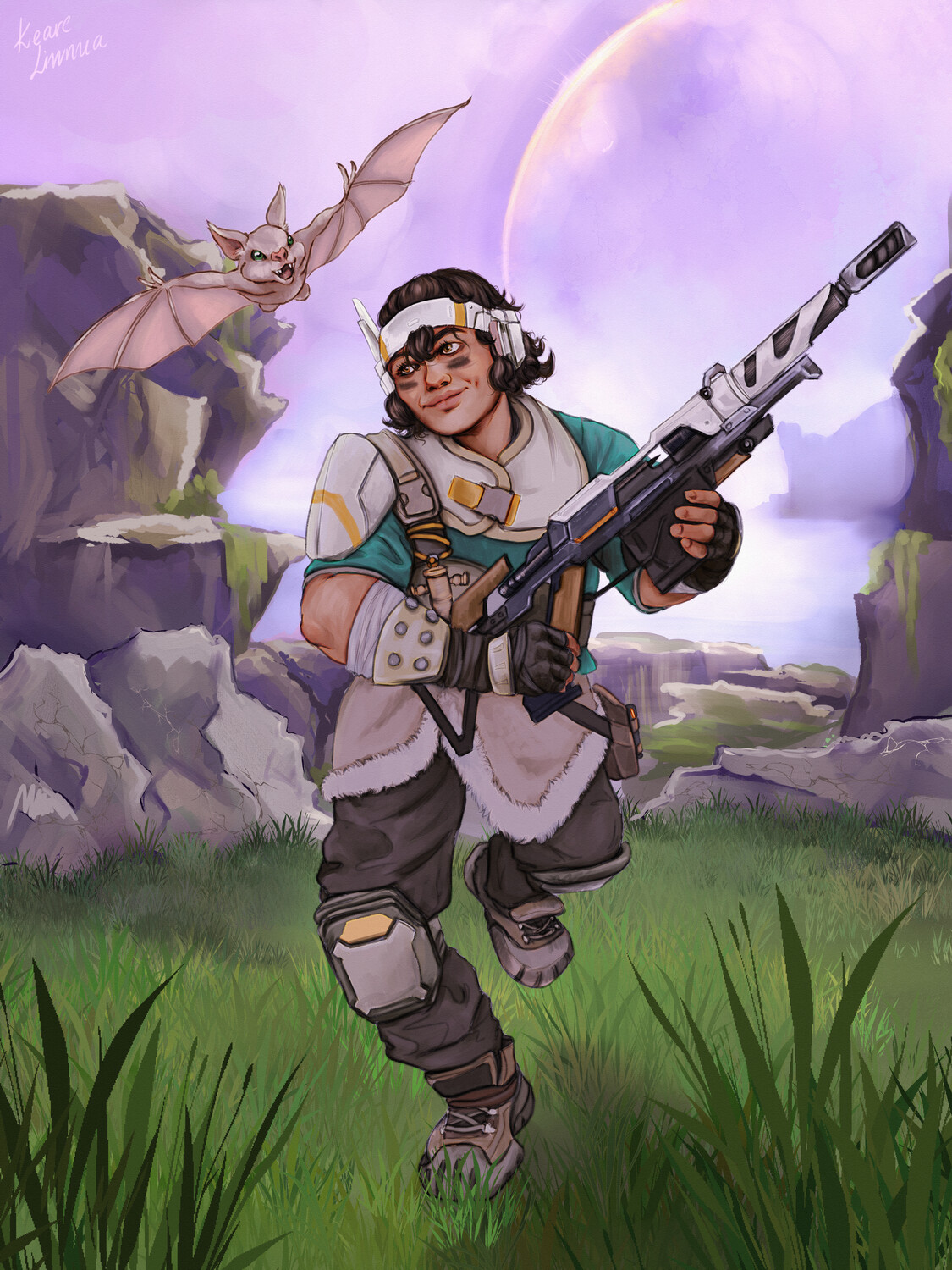 ArtStation - Vantage - Apex Legends 4th anniversary zine artwork