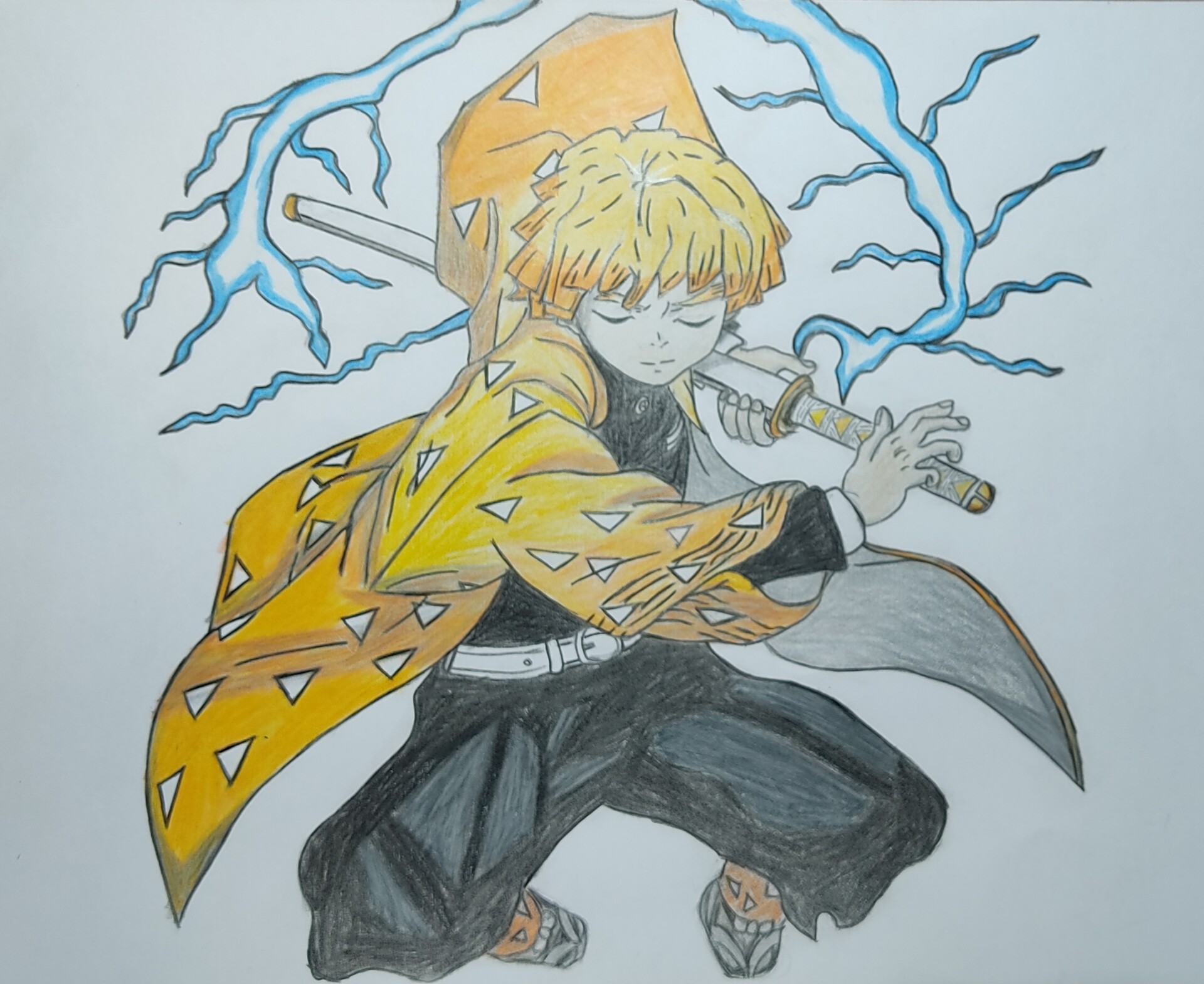 anime drawing colored