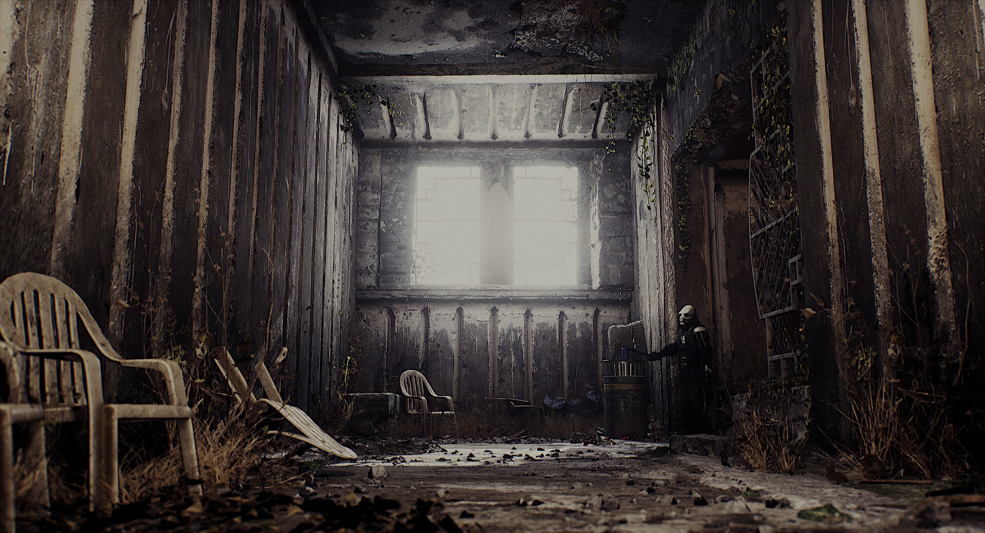 ArtStation - Half-Life 2 Scene Reimagined with Much More Brutalism