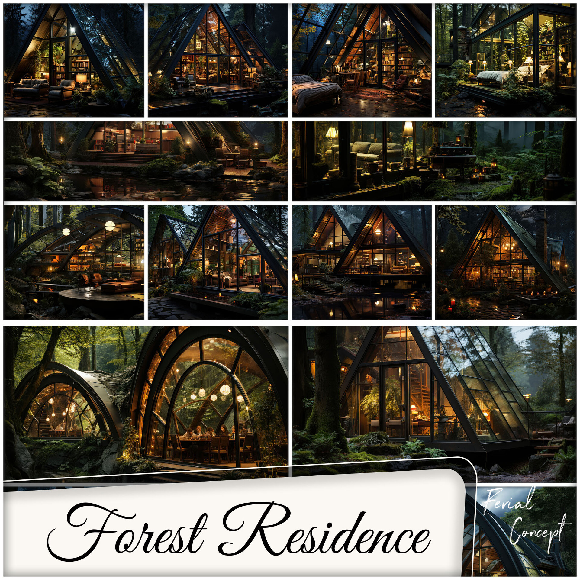 Ferial Concept - 🔹240 Forest Residence Environment Concept Reference ...