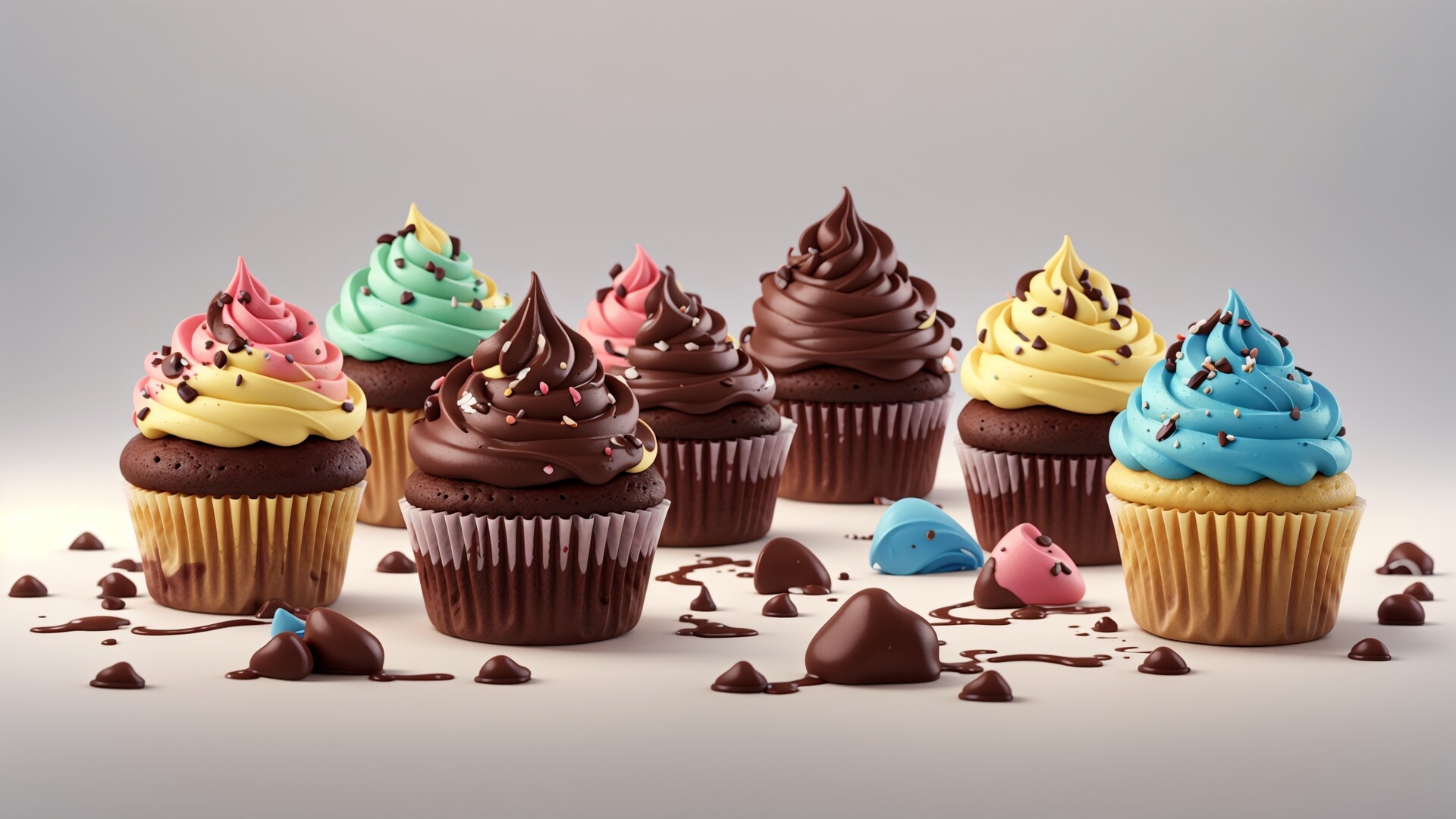 Delia Wright - Whimsical Delights: Colorful Cupcake Sets