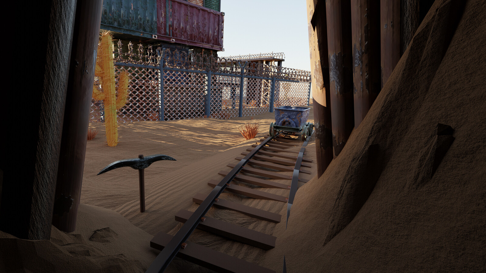 ИЗИ Blender - Stylized Post-Apocalyptic Outpost