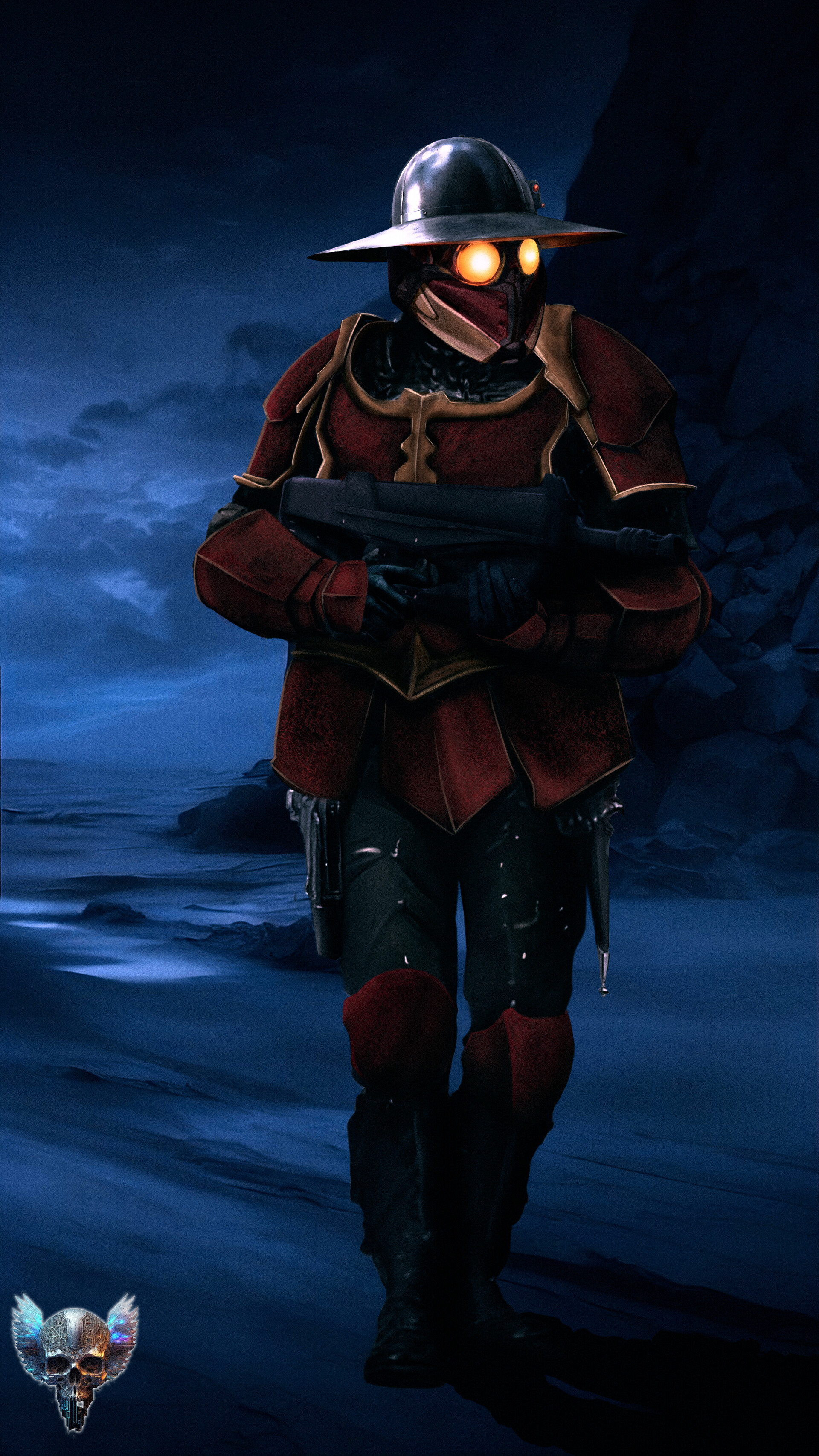 ArtStation - Post apocalypse soldier with sci fi and medieval elements