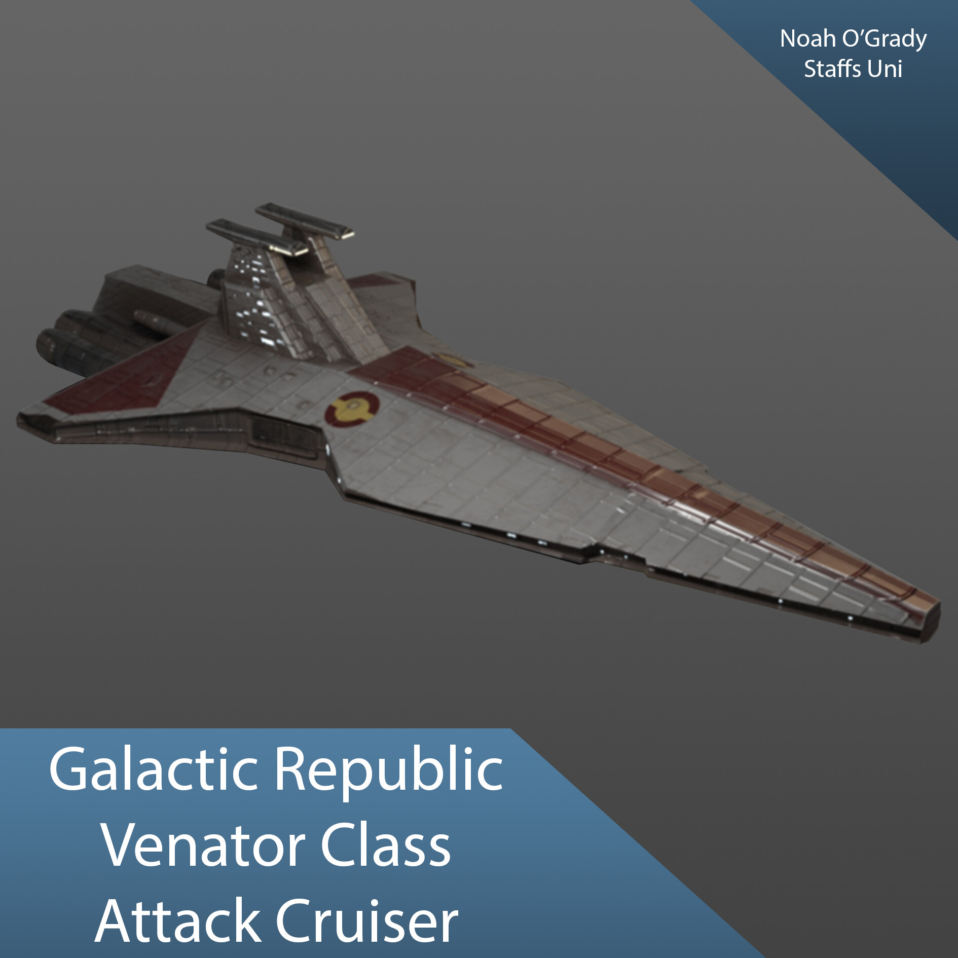 ArtStation - Galactic Republic Venator Class Attack Cruiser