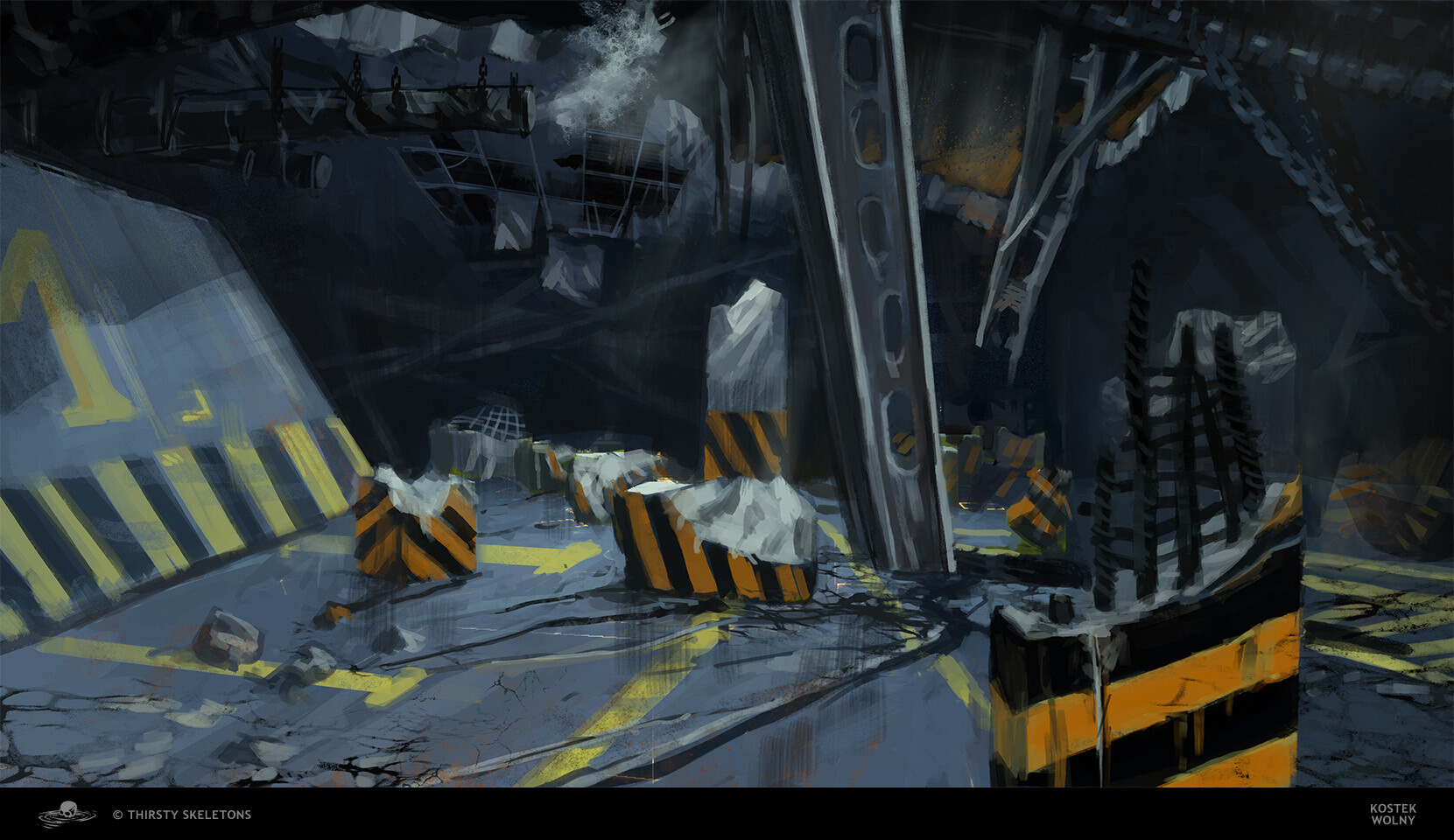 ArtStation - Thirsty Skeletons : enviro overpaintings