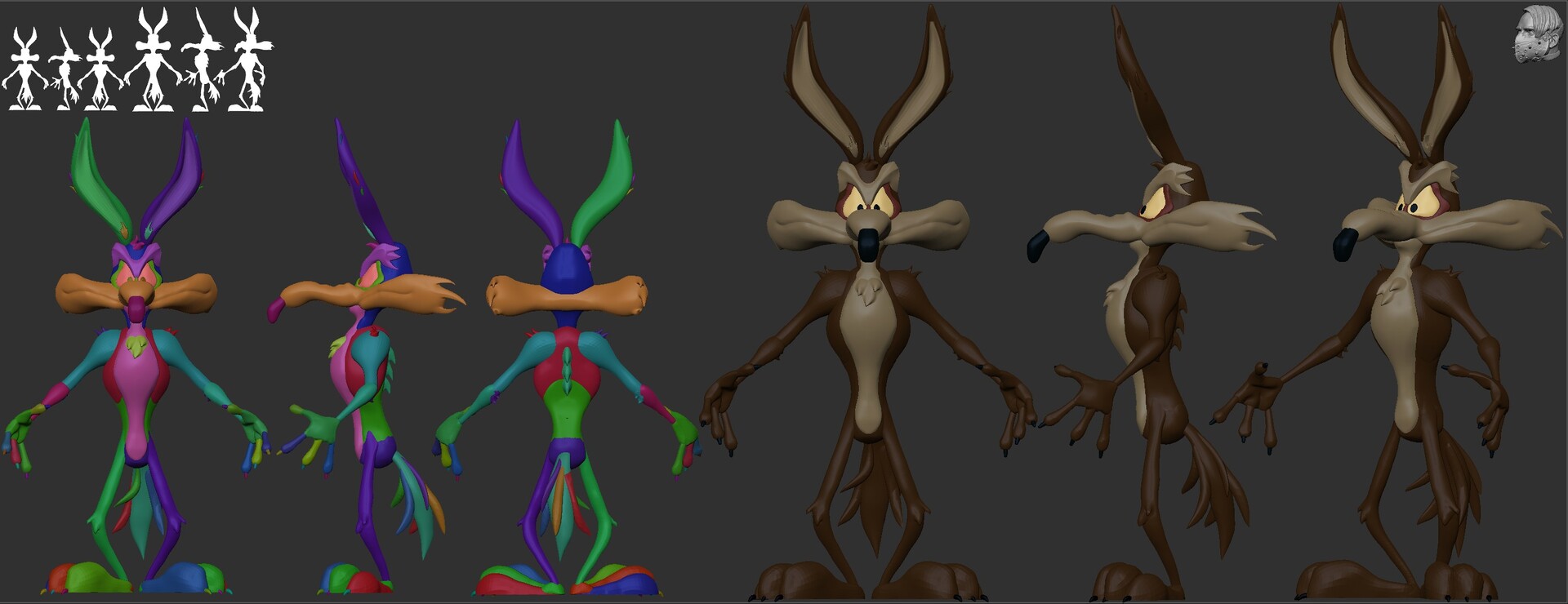 ArtStation - Wile E. Coyote - Character Block out