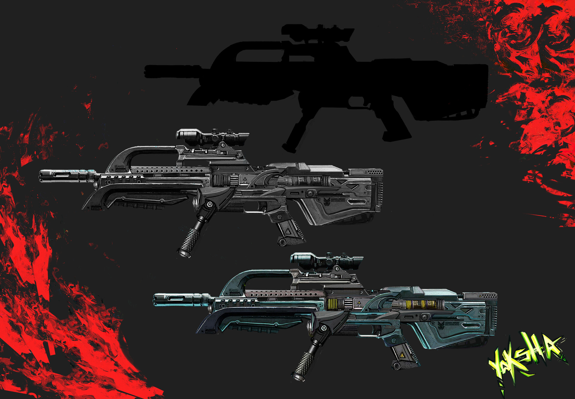 Andy Maldonado - Project Yaksha Spartan Armor / Custom BR Weapon > Halo ...